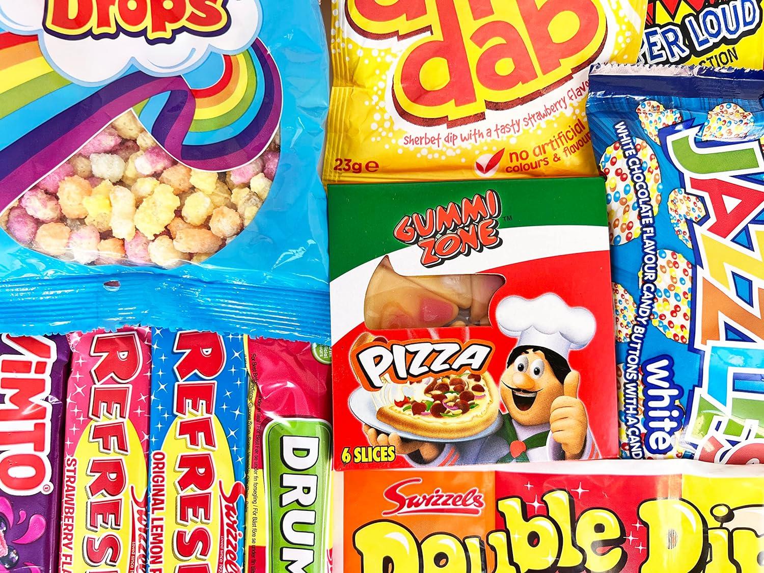 Sweets. Retro Sweets Hamper Gift Box. Care Package Present for Happy ...