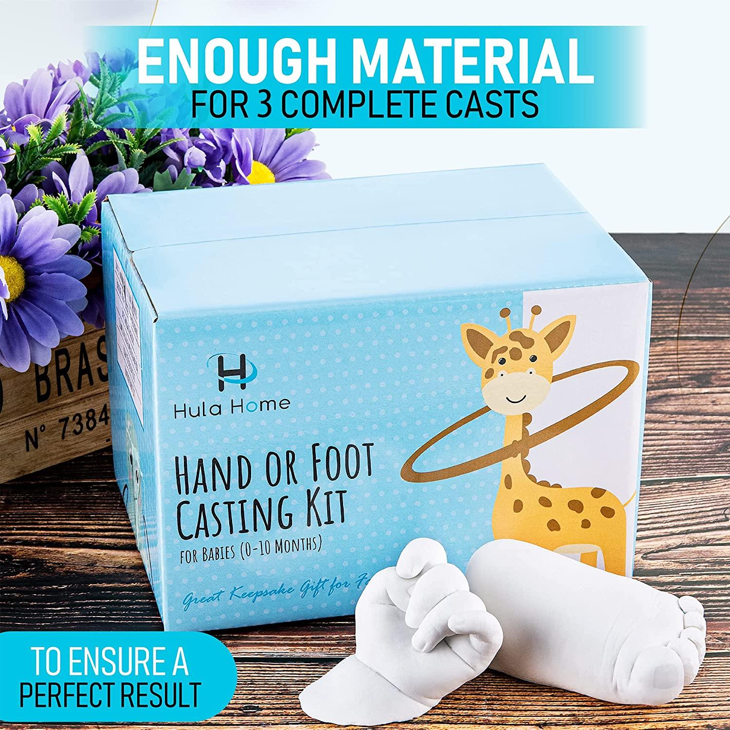 Hula Home Baby Keepsake Hands Casting Kit - Infant Hand & Foot Mold ...