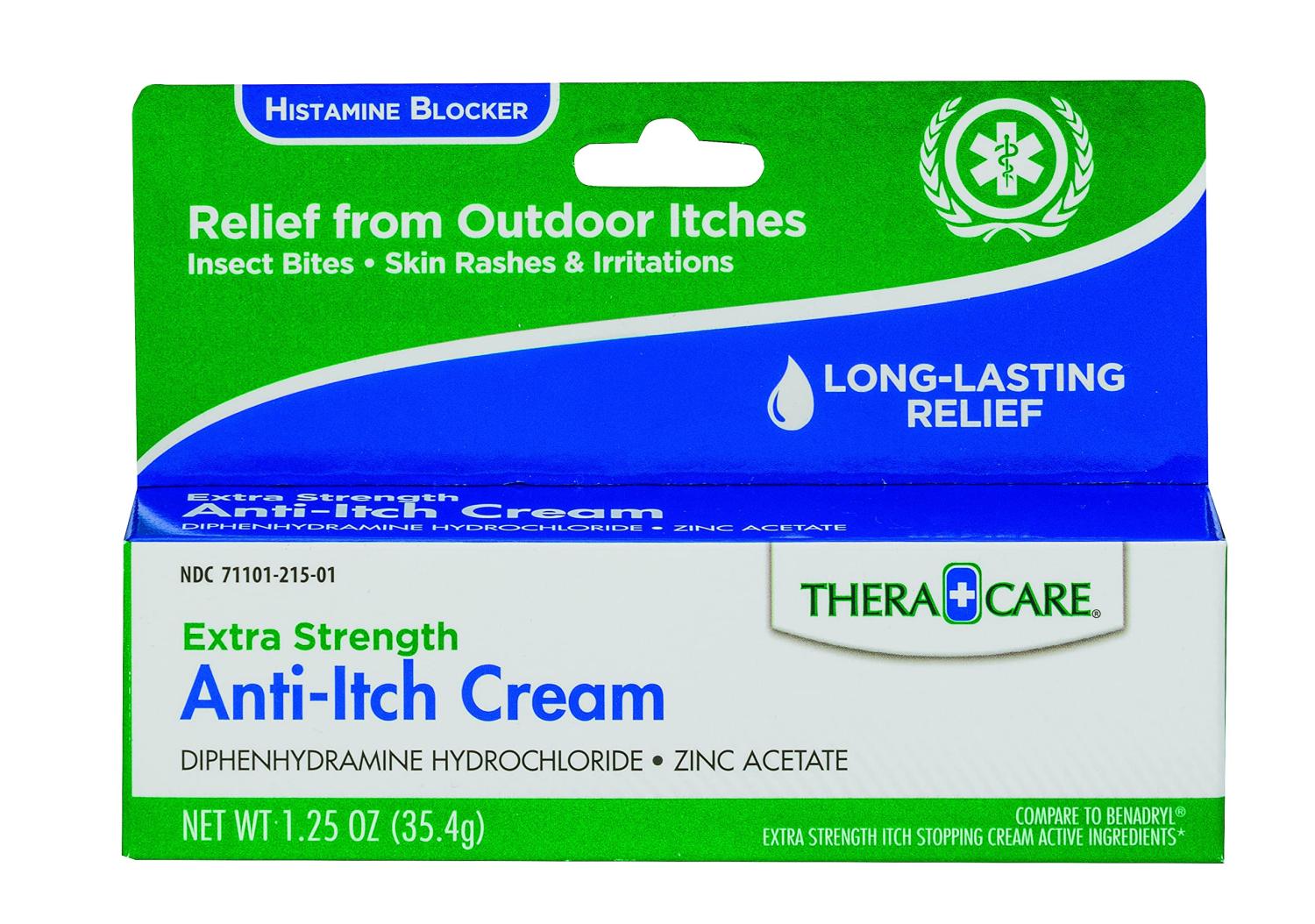 Thera Care Extra Strength Anti-Itch Cream for Outdoor Itch Relief - 1.5 ...