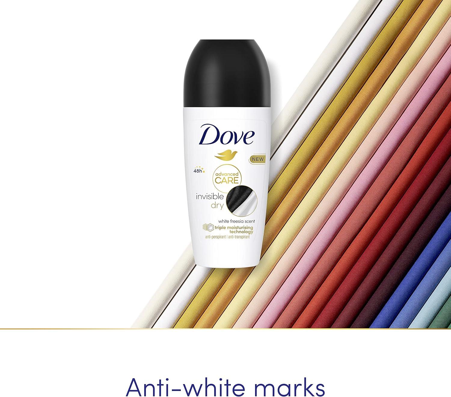 Dove Advanced Care Invisible Dry Anti-perspirant Deodorant with Triple Moisturising technology ...