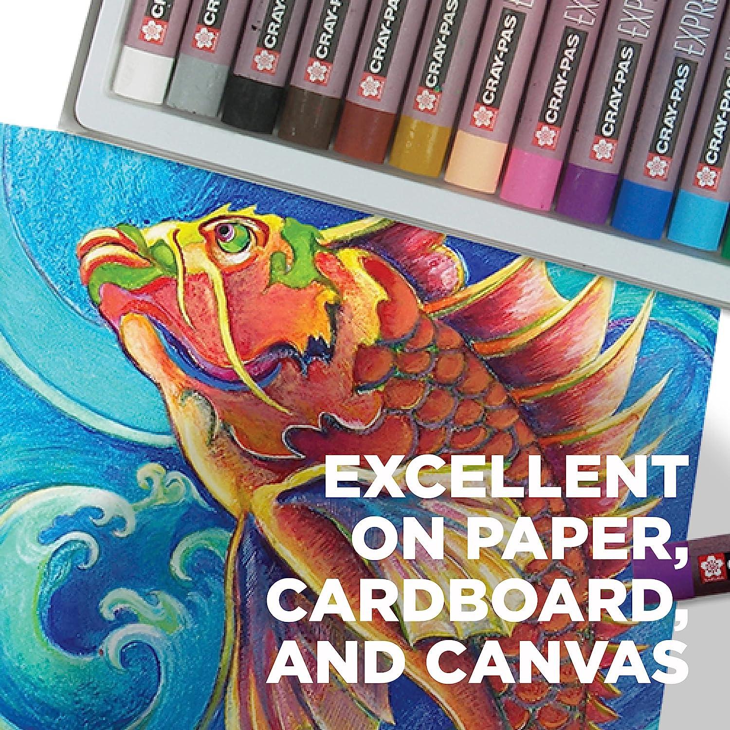 Sakura Cray-Pas Expressionist Oil Pastel Set - 50 Soft Pastels for ...