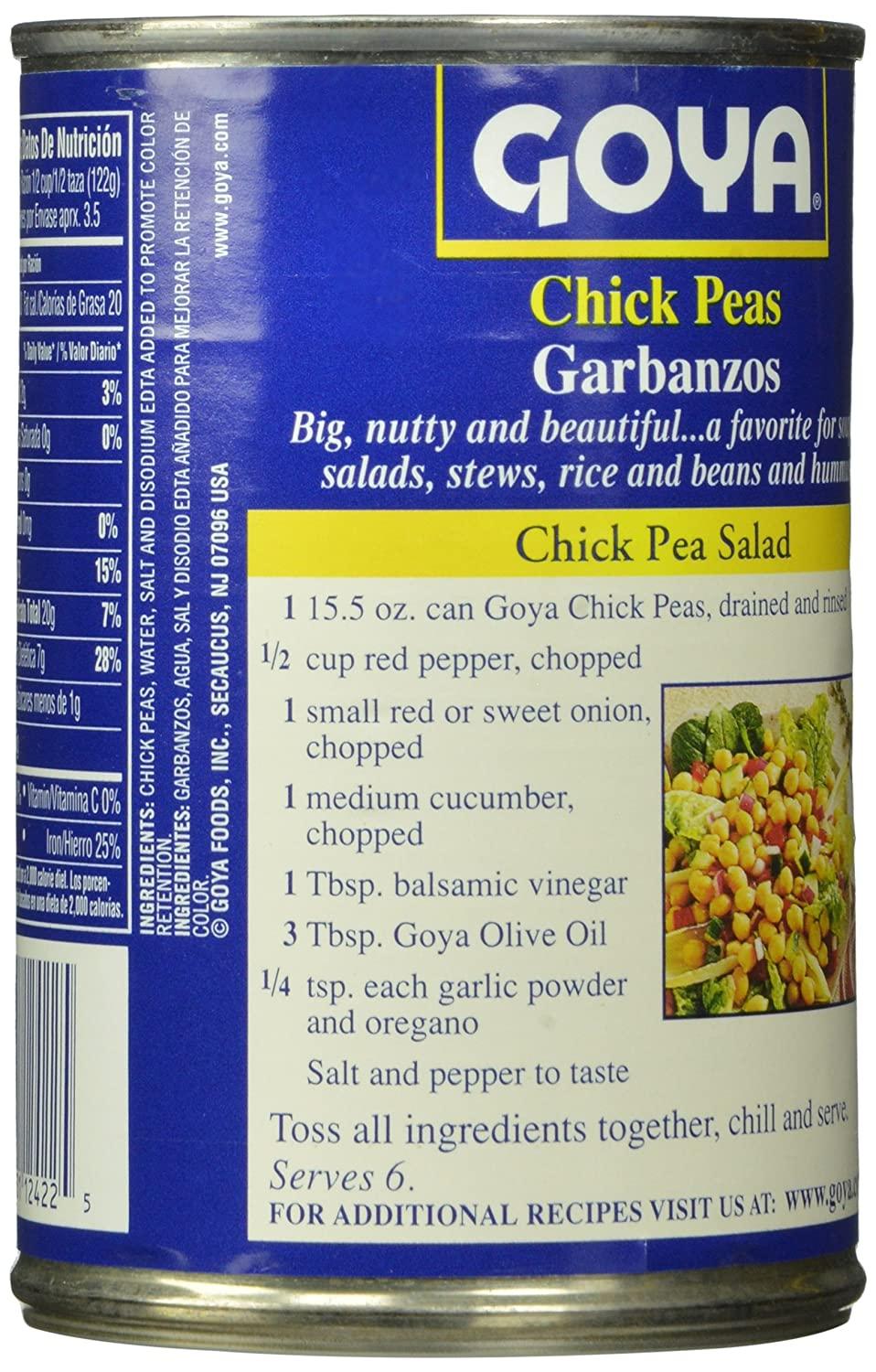 Goya Chick Peas 6Count 15.5 Oz | Buy Now with Express International ...