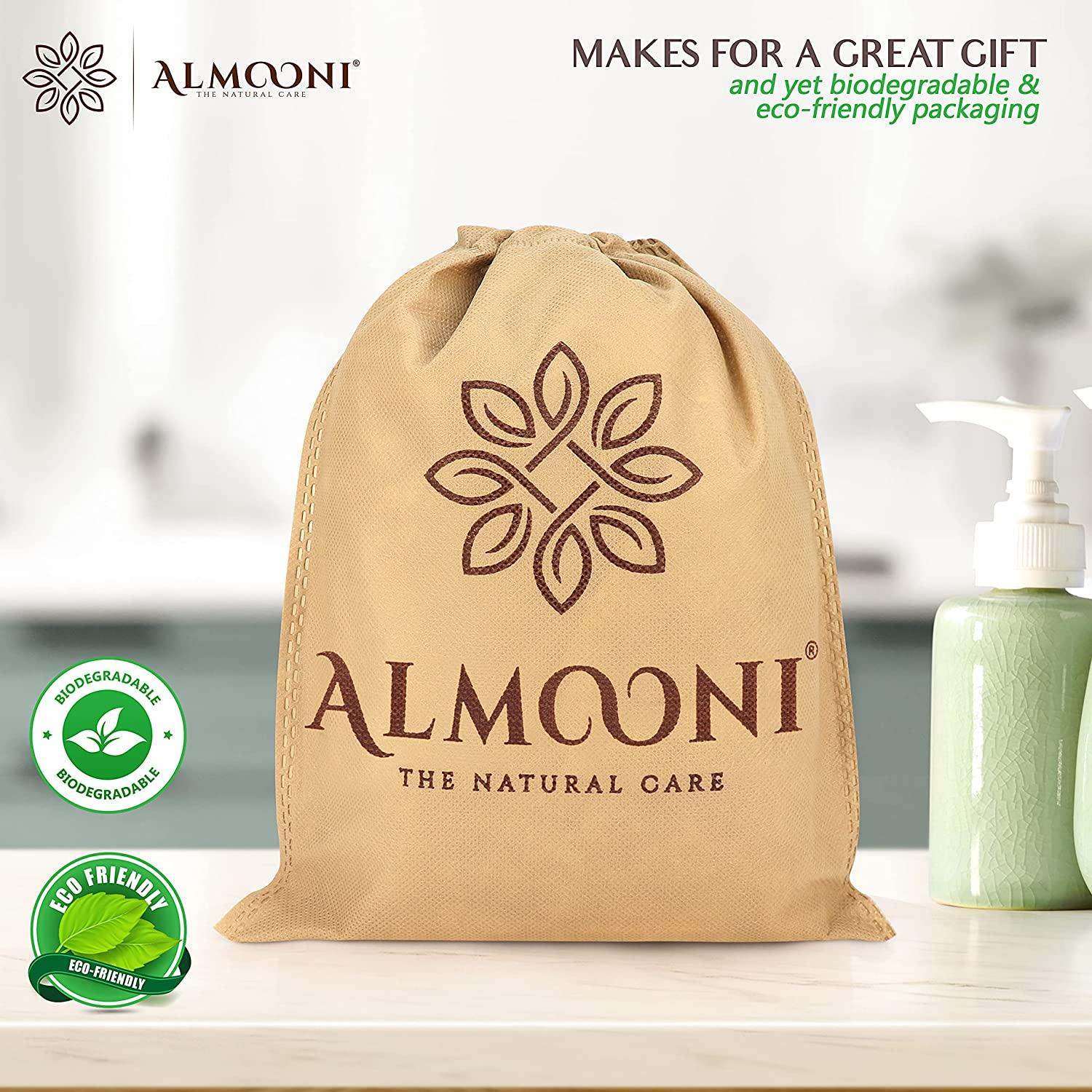 Almooni Mini Natural Loofah Sponge - Egyptian Shower Exfoliating ...