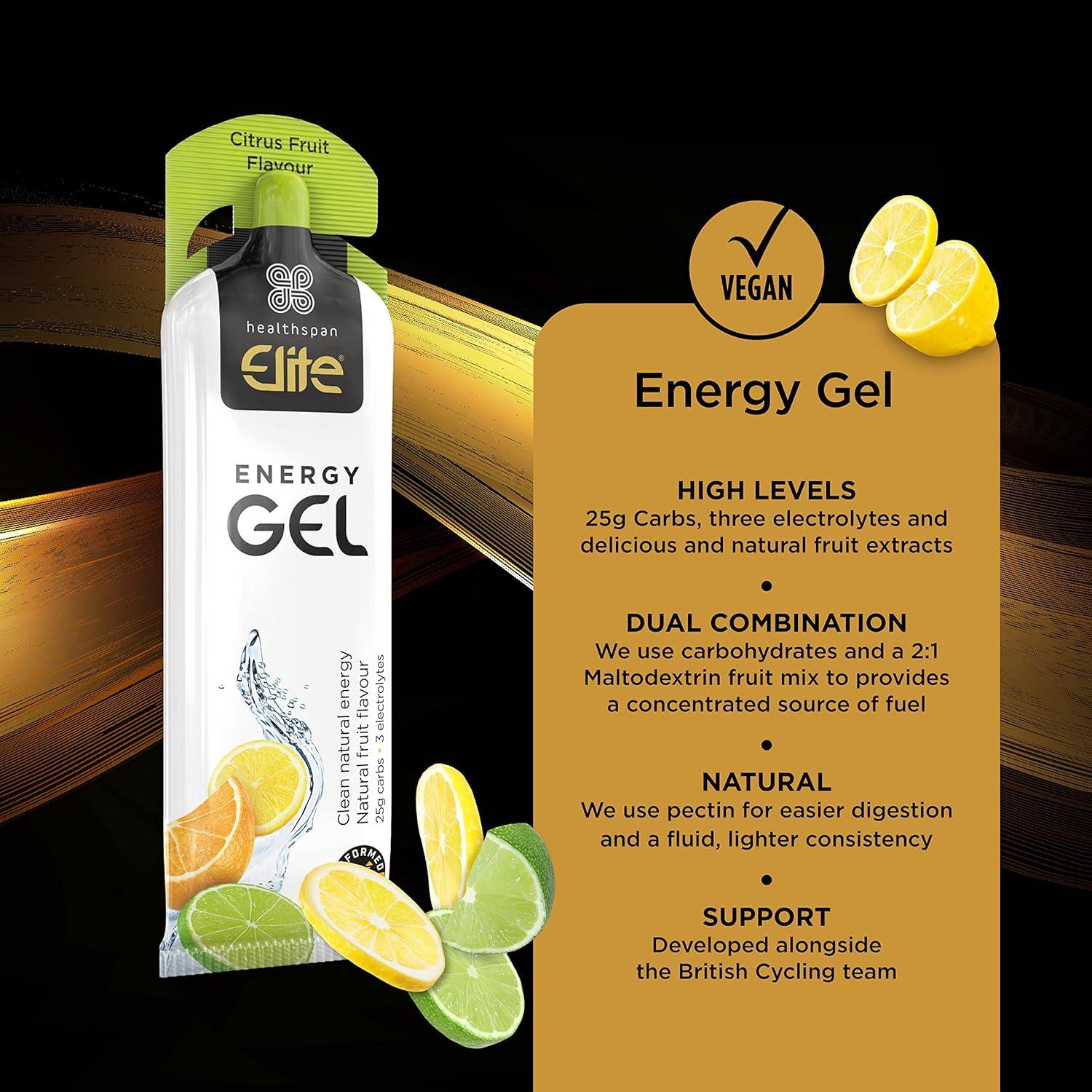 British Cycling Energy Gels | 25g Dual Source Fast Acting Carbs | 3 ...