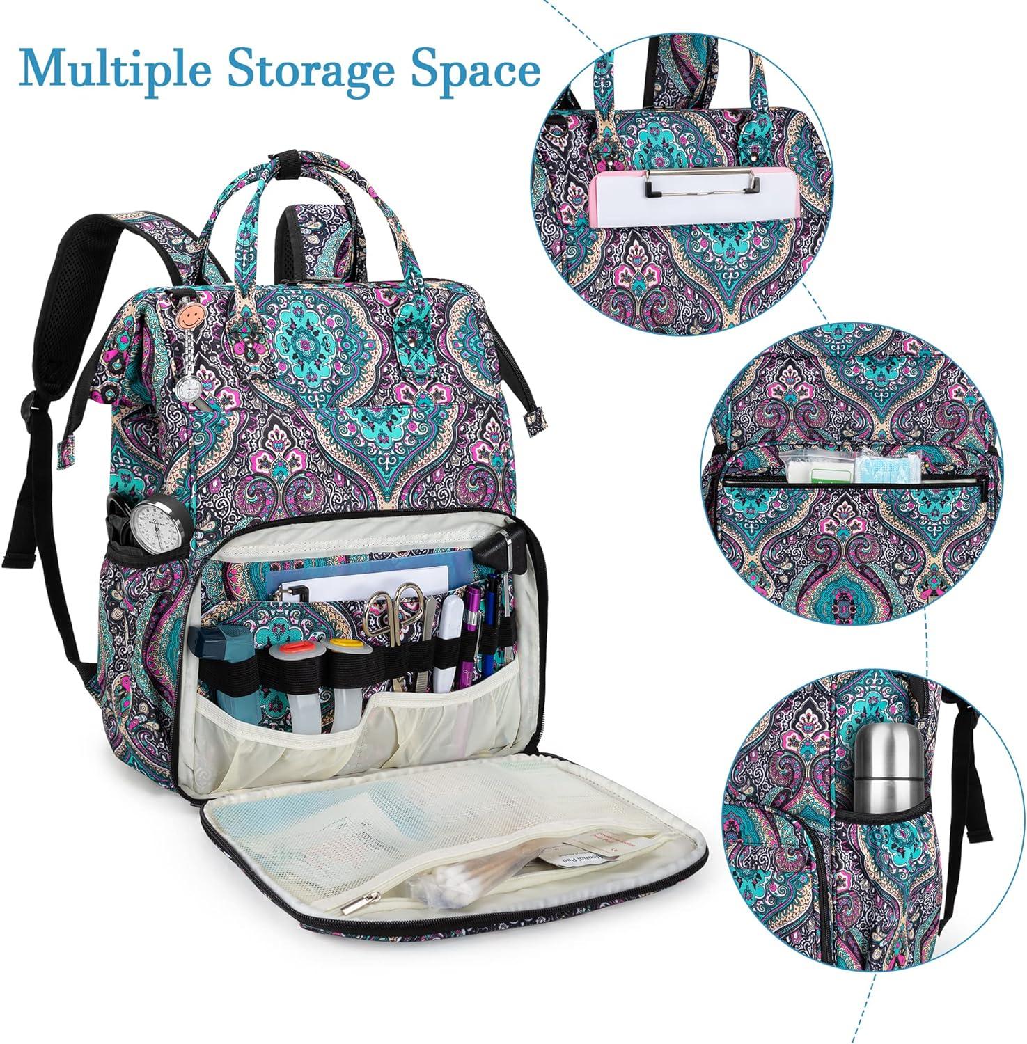 LoDrid Nurse Bag - Heavy Duty Nurse Work Backpack with Steel Frame ...