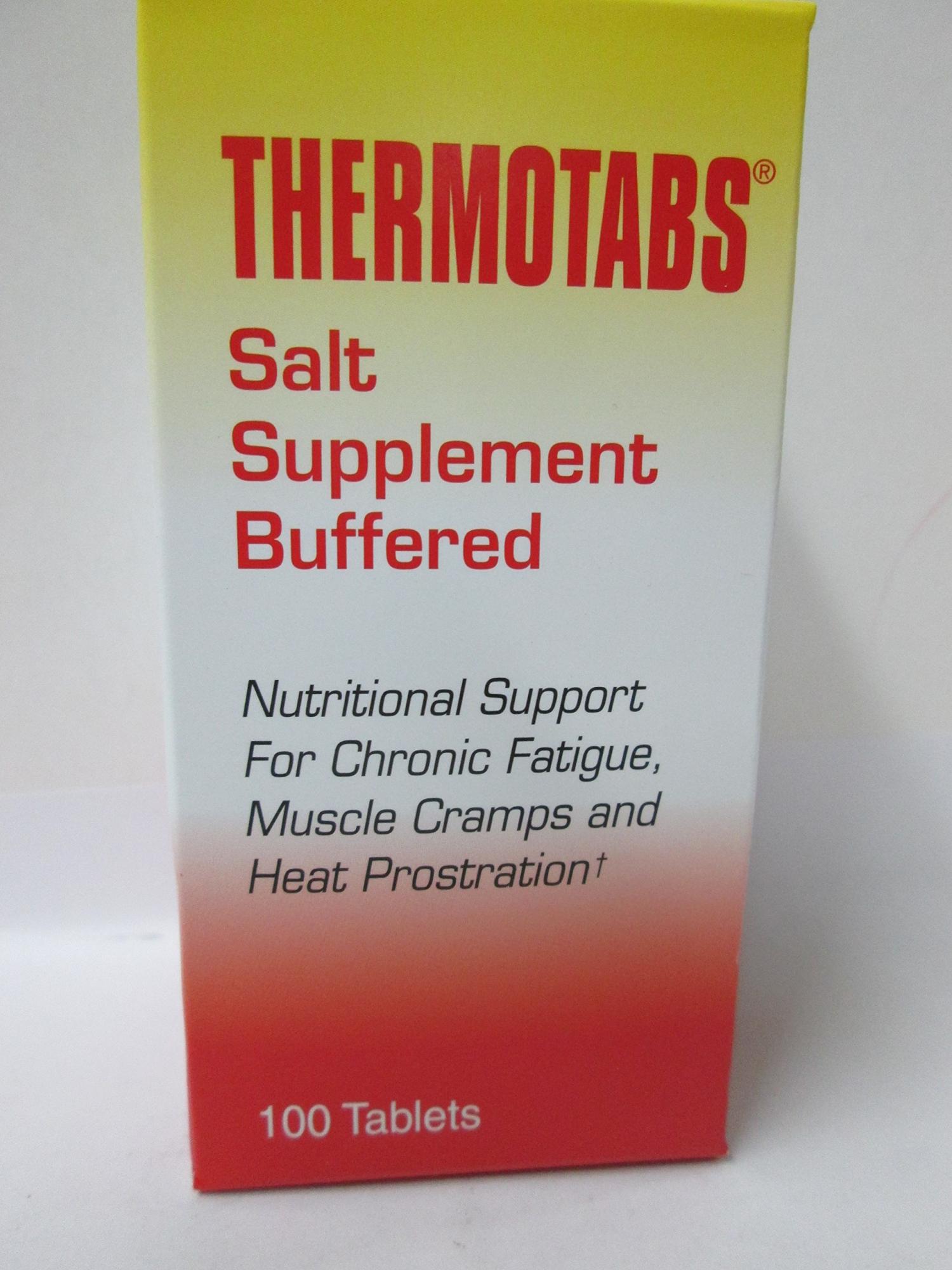 Thermotab Buffered Salt Tablets - 100s | Electrolyte Supplement for ...