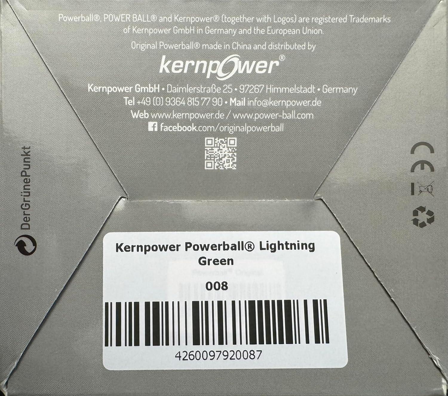 Powerball Lightning Green - Original Gyroscopic Hand Trainer with Green ...