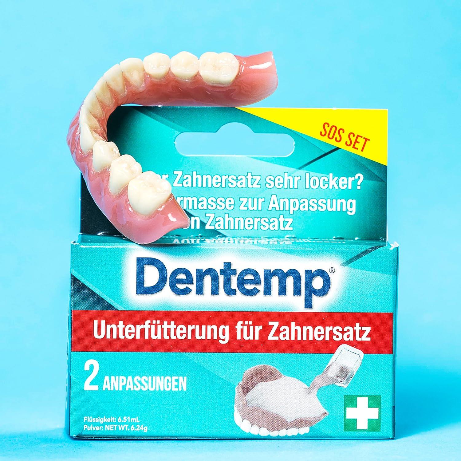 Dentemp Underfeeding for Dentures - Provisional Tooth Repair Set ...