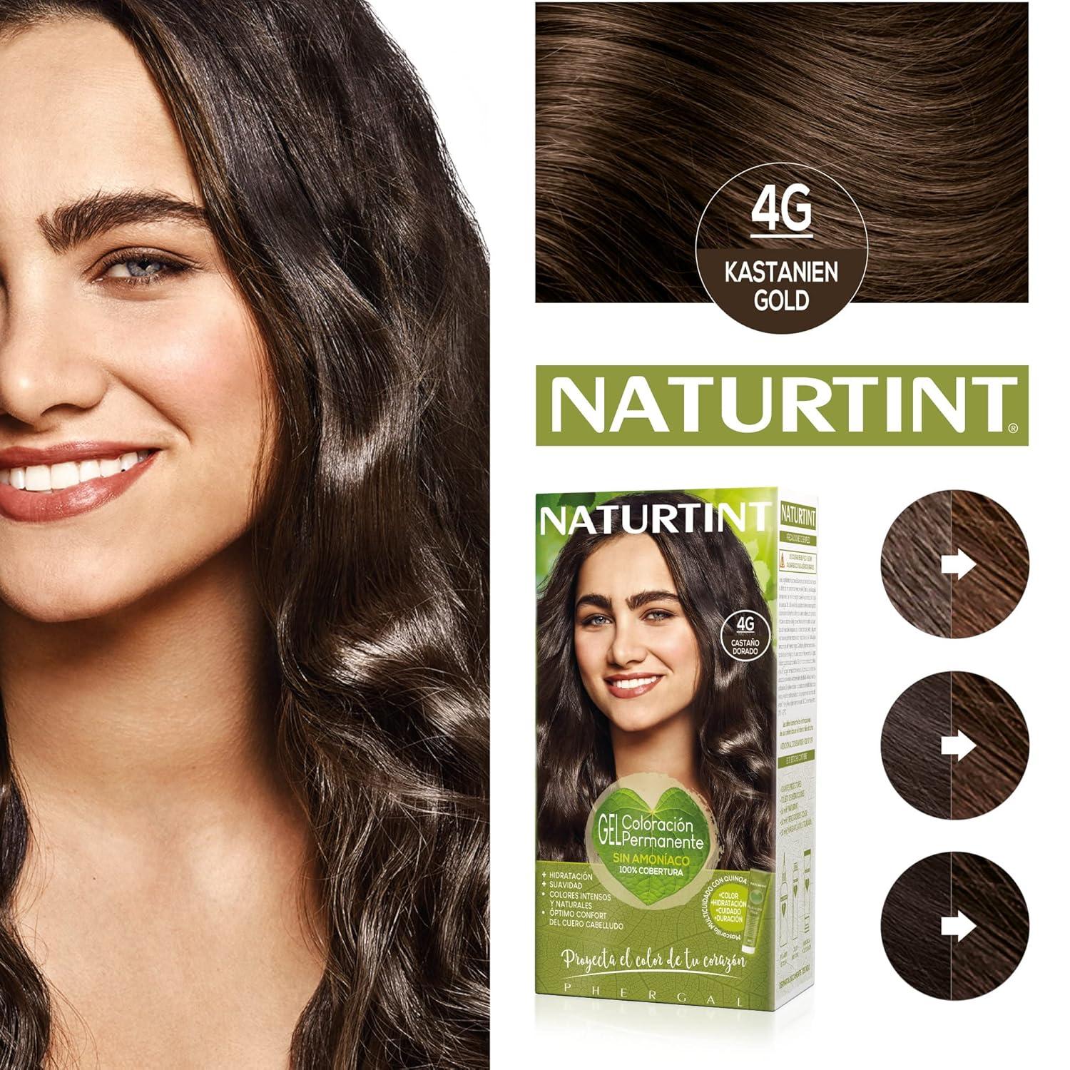 Natureint Biobased Hair Color 4G Chestnut Gold | Ammonia-Free | 170ml ...