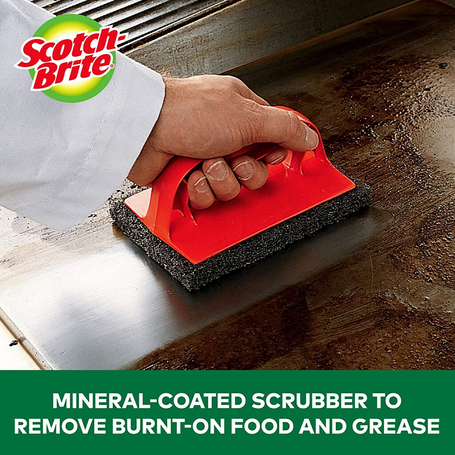 Scotch-Brite Heavy Duty Grill & Outdoor Scrubber - Ideal for Concrete ...