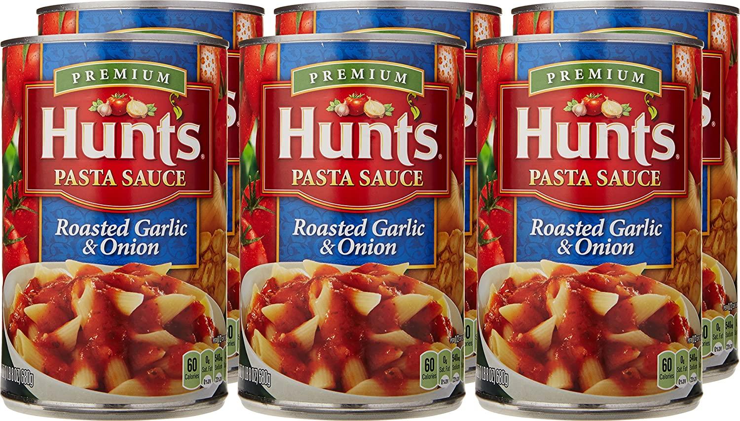 Hunt's 24oz Roasted Garlic & Onion Pasta Sauce - Pack of 6 | Buy Now ...