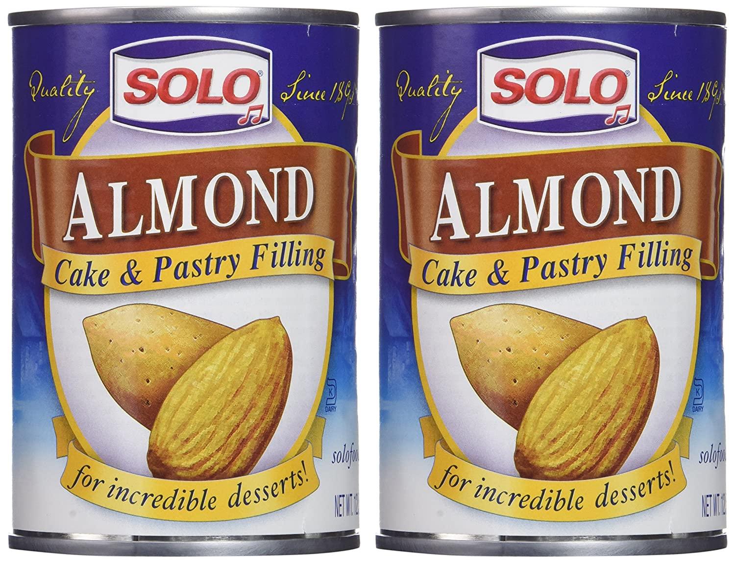 Solo Almond Cake & Pastry Filling - 12.5oz Cans (Pack of 2) | Delicious ...