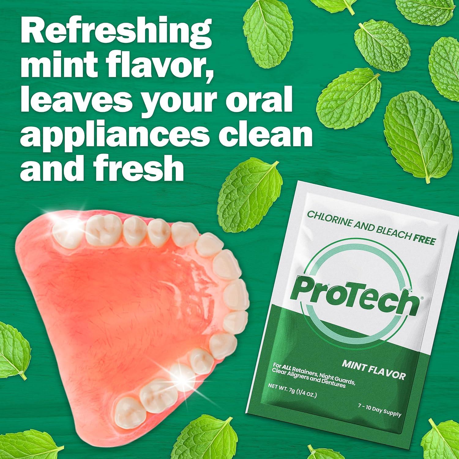 Protech Denture Cleaner - 6-Month Supply | Removes Nicotine and Coffee ...
