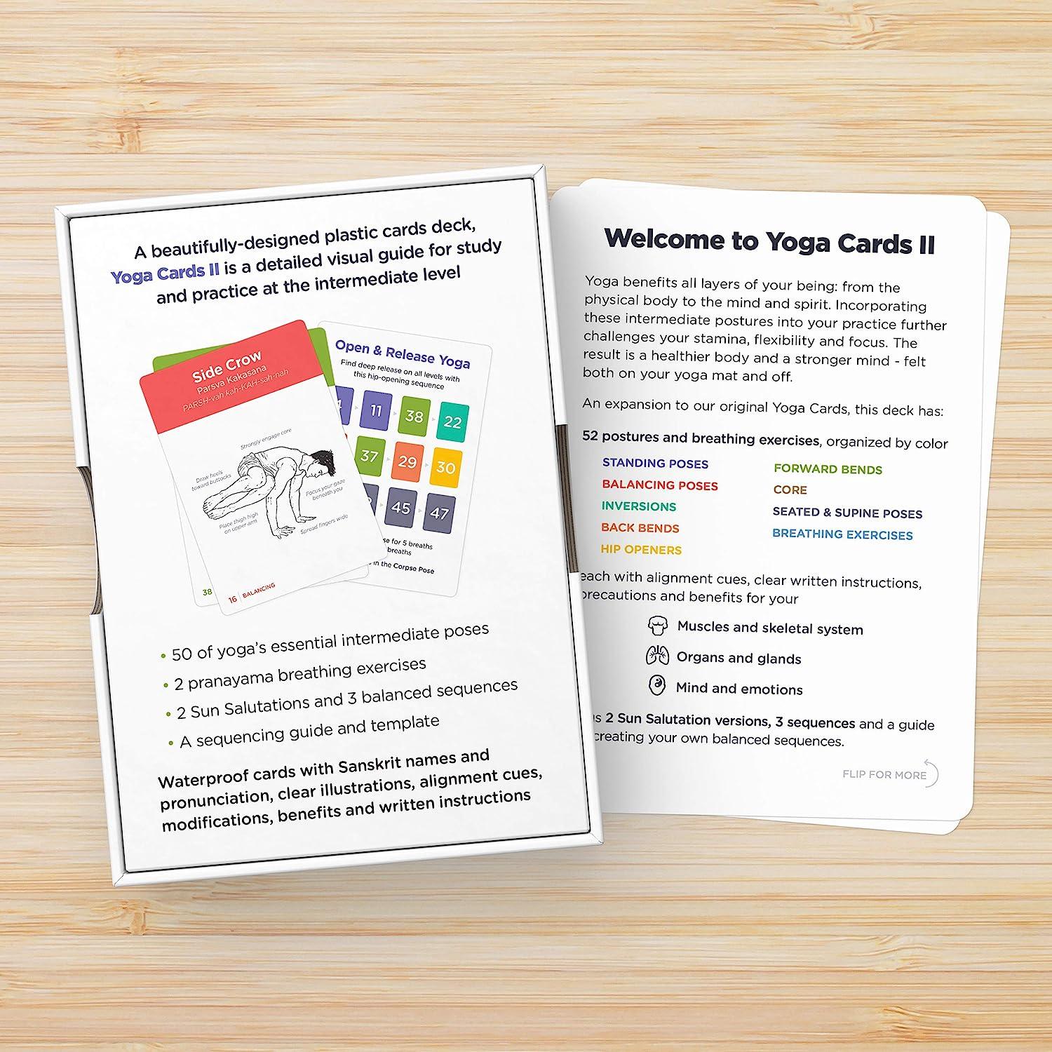 Yoga Cards II: Intermediate & Professional Visual Study Guide - Yoga ...