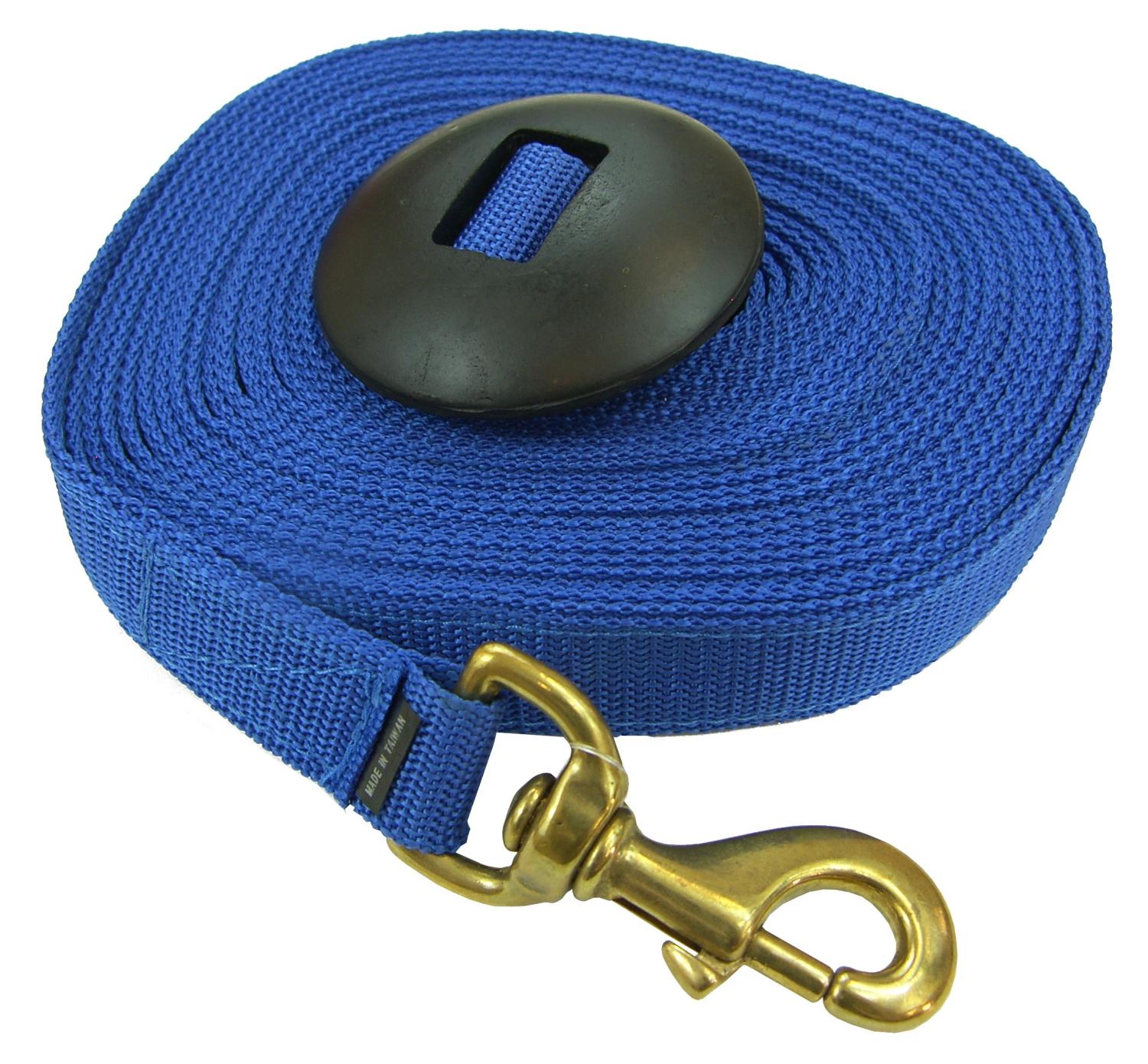 Intrepid International 25ft Blue Lunge Line with Rubber Stopper - High ...