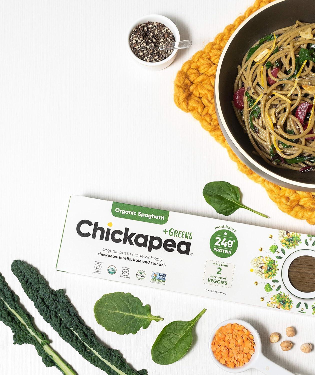 Chickapea Lentil Kale and Spinach Pasta 8 oz (Pack of 6) - High Protein ...