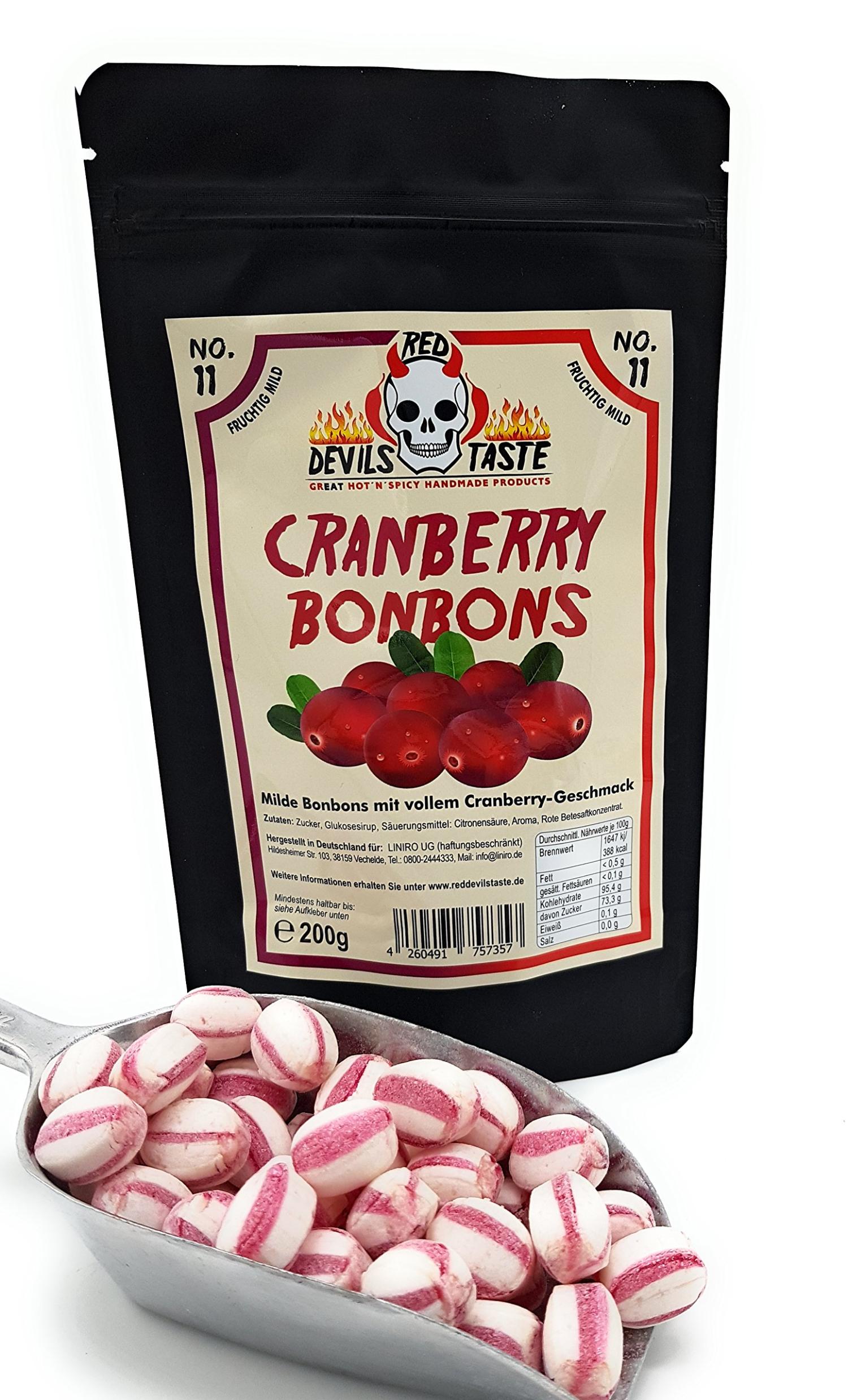 Cranberry Bonbon - Mild 200g | Red Devils Taste - Premium Fruit Treats ...