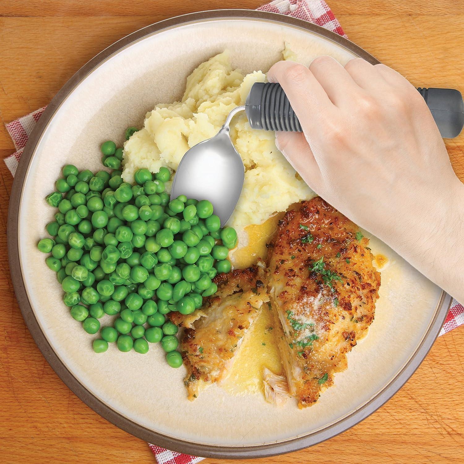 Rehabilitation Advantage Wide Handle Teaspoon - Easy Grip Spoon for ...