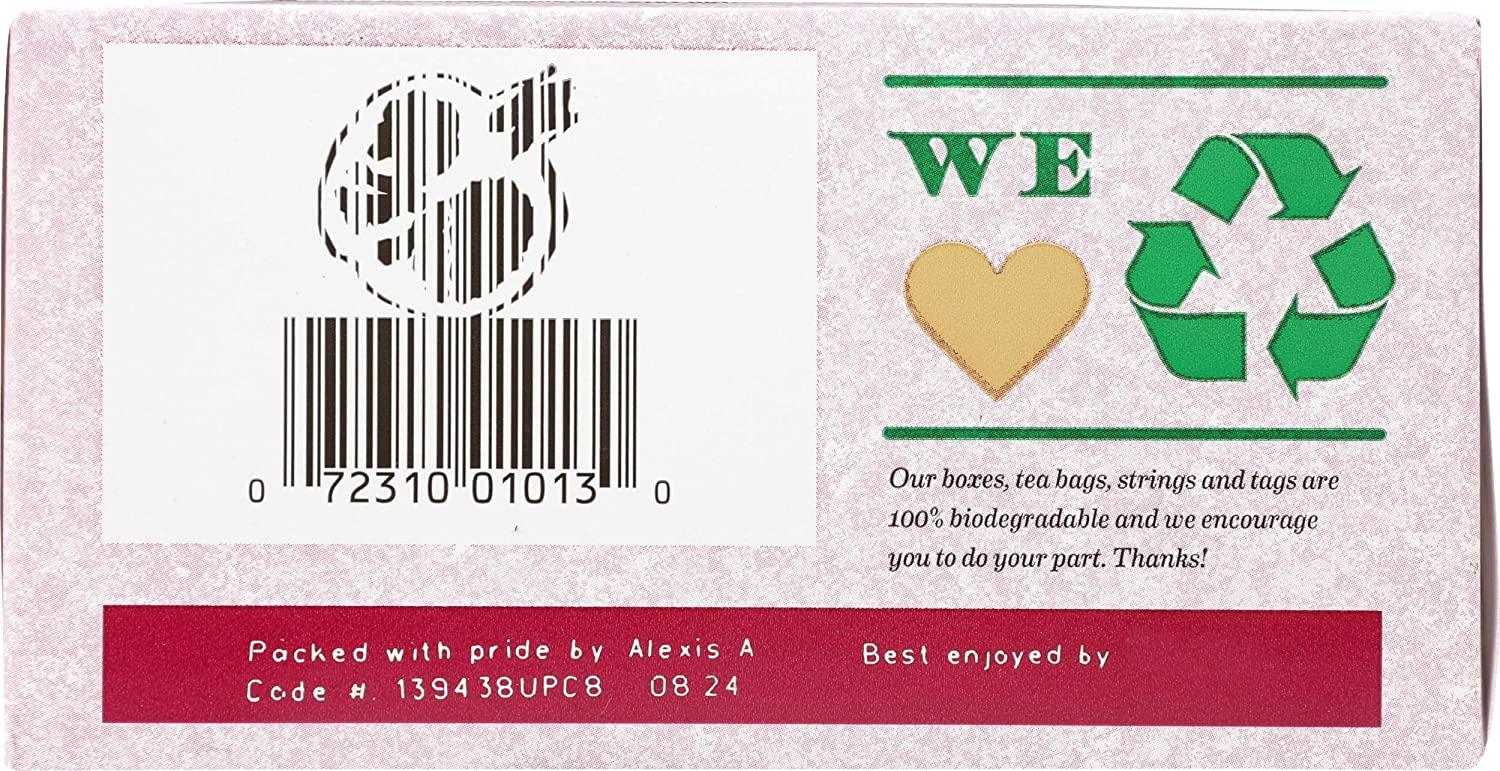 Bigelow Pomegranate Pizzazz Herb Tea - 20 Bags | Refreshing & Fruity ...