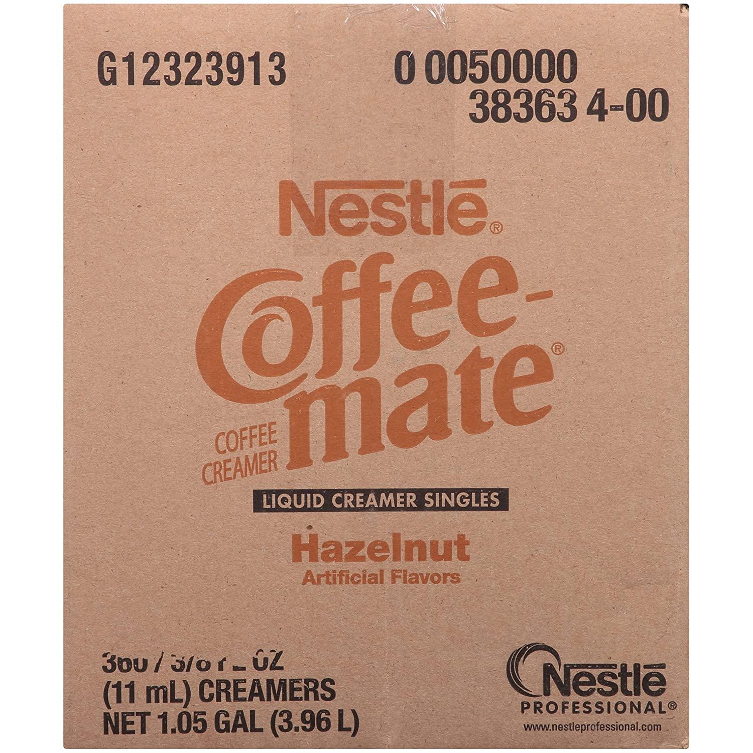 Nestle Coffee mate Hazelnut Liquid Creamer Singles - Box of 360 Singles ...