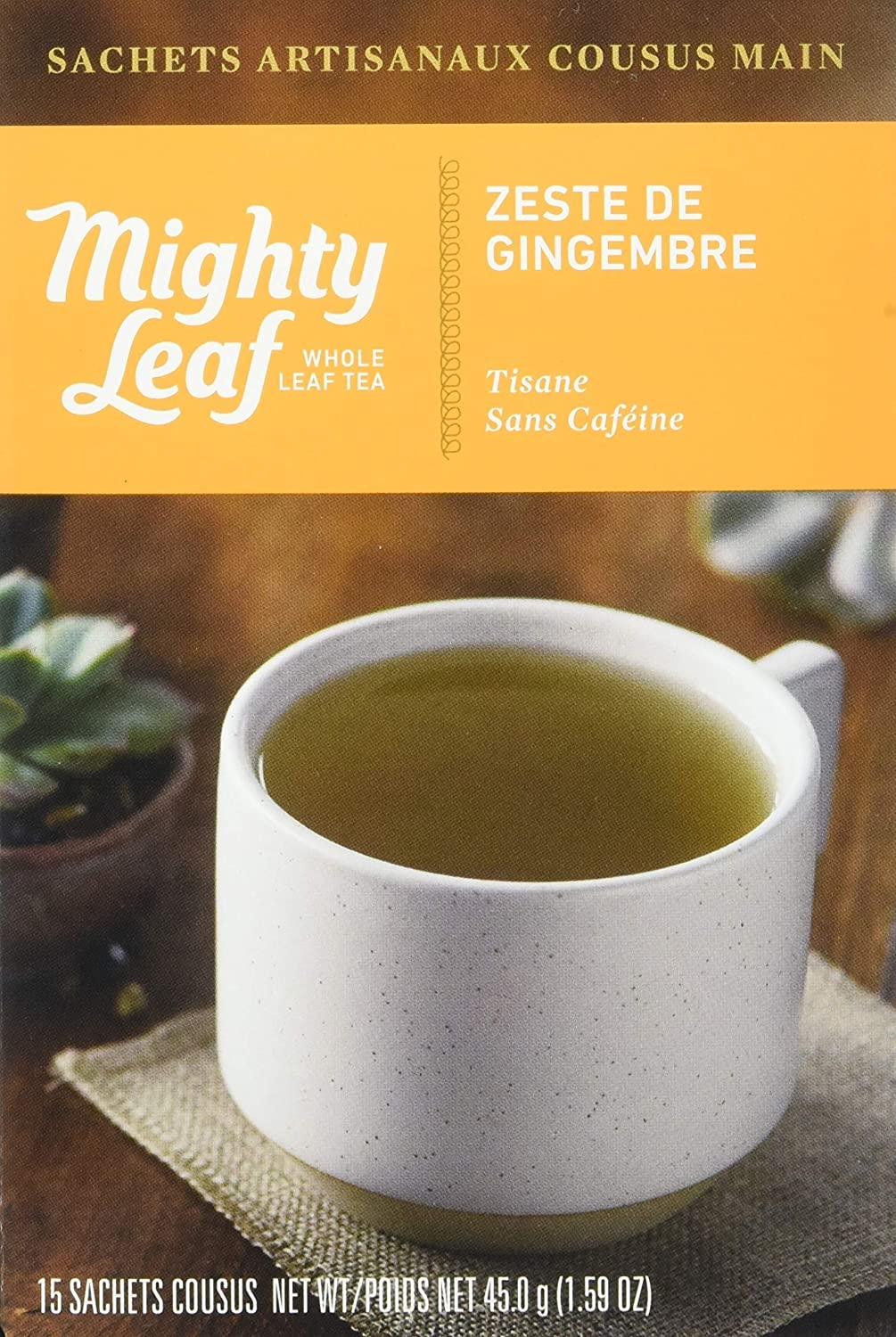 Mighty Leaf Tea Ginger Twist - 15 Count Herbal Tea Bags | Premium ...