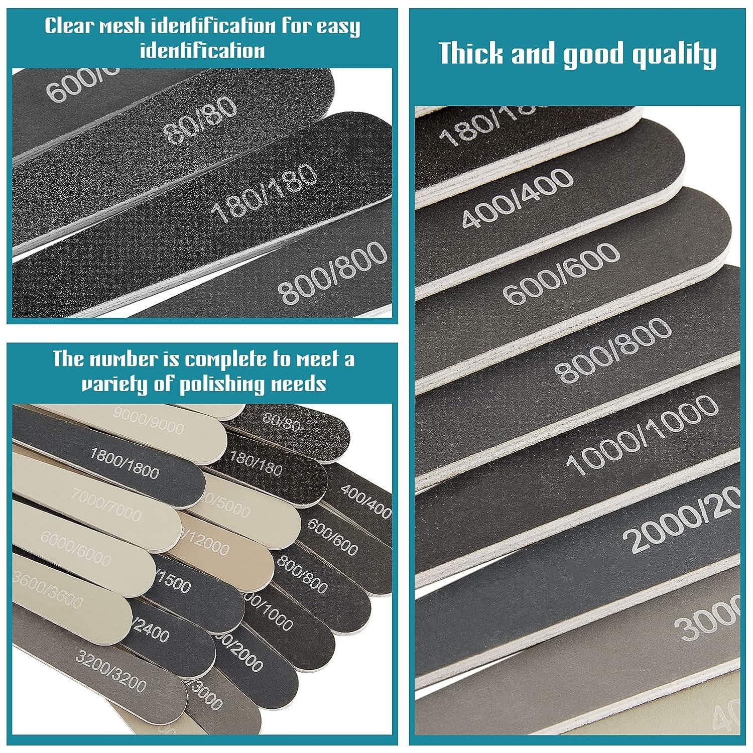 20 Pcs Honoson Sanding Sticks for Plastic Models Polishing Sticks ...