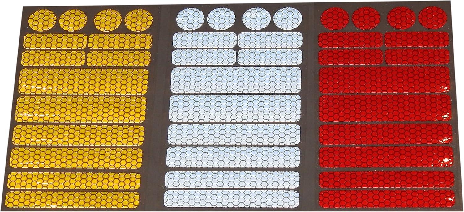 UvV Reflective Stickers - 42 Pack of Light Reflectors for Buggies ...