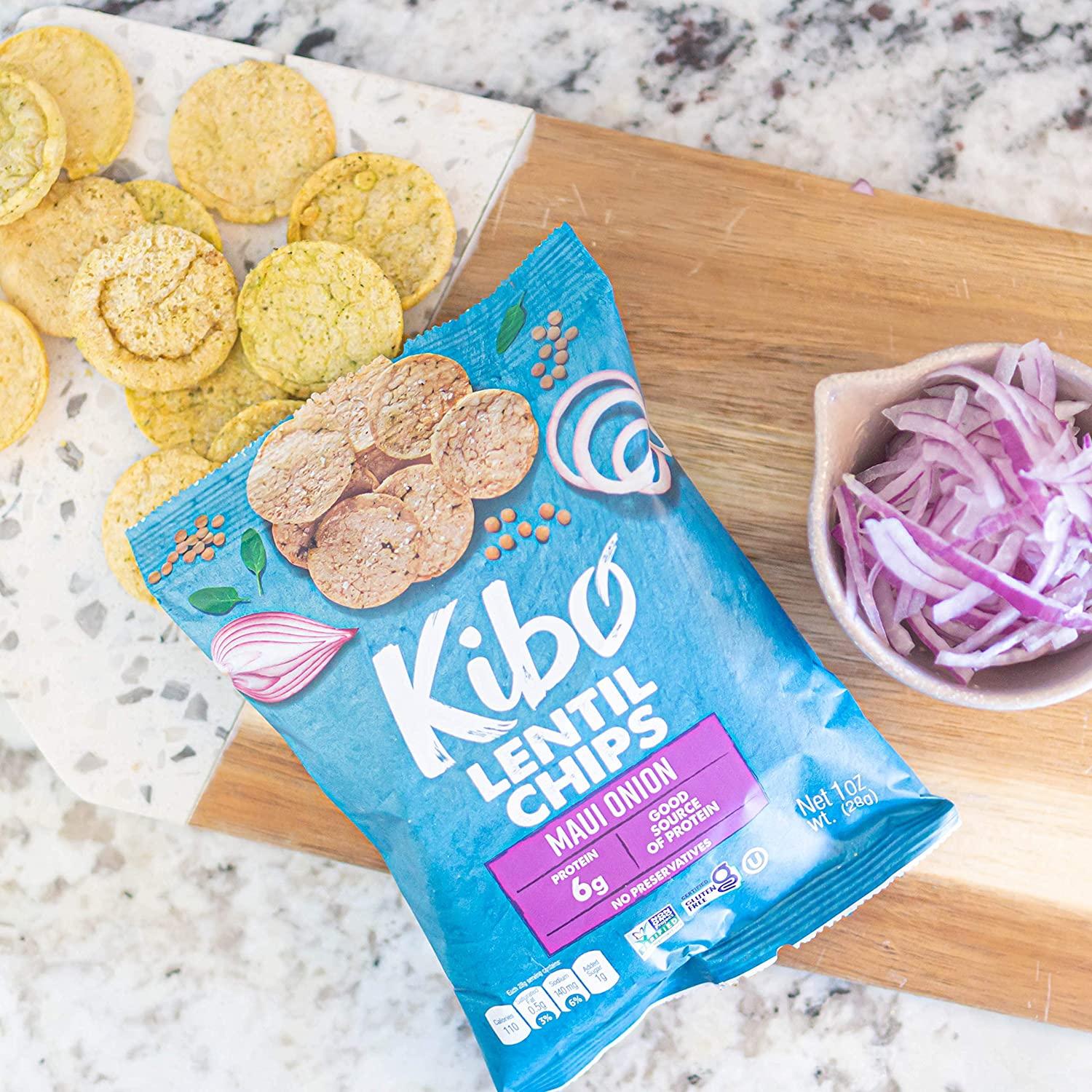 Kibo Lentil Chips Variety Pack - Gluten-Free Vegan Snacks - Non-GMO ...