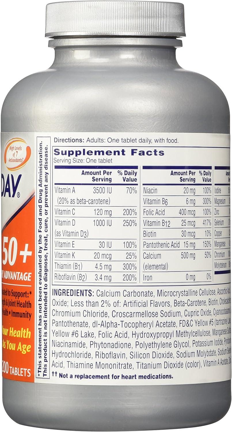 One A Day Women's 50+ Healthy Advantage - 200 Tablets | Buy Now with ...