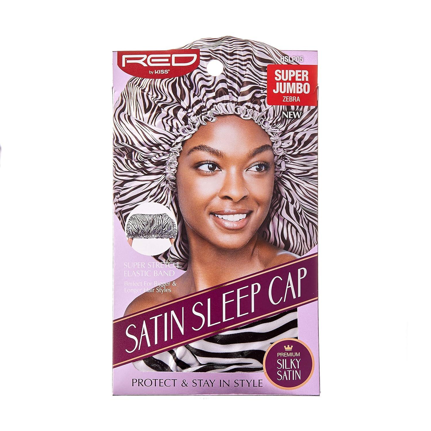 Red By Kiss Silky Satin Super Jumbo Sleep Cap - Zebra Print | Buy Now ...