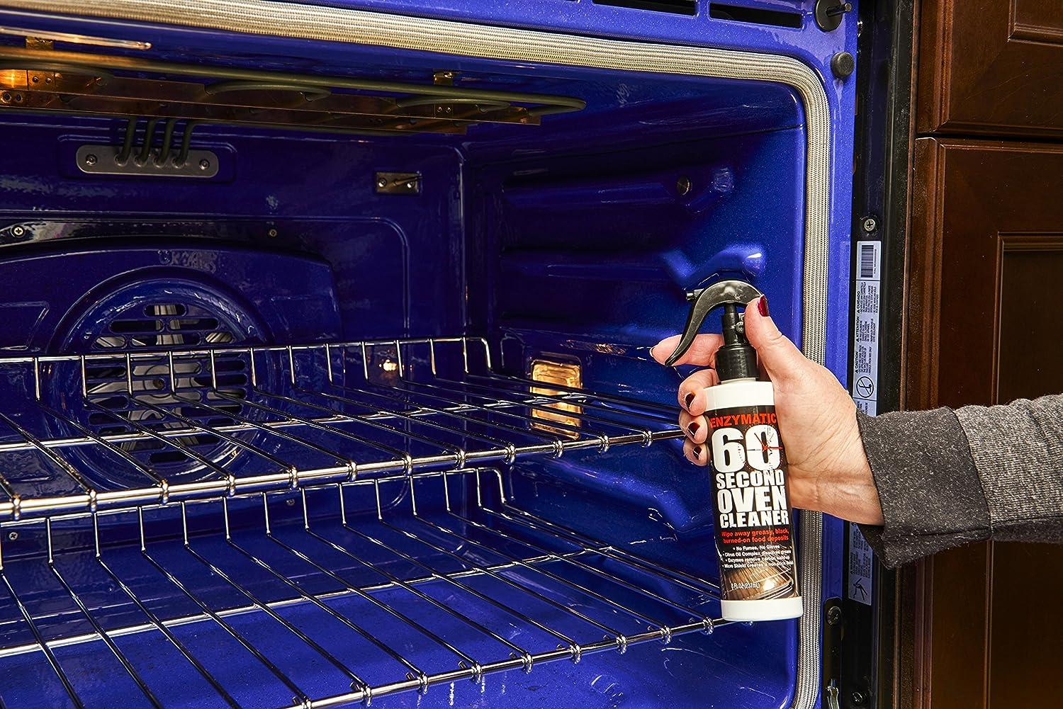 EZR Enzymatic 60 Second Oven Cleaner Spray - 8 Fl Oz (Pack of 2) - Fast ...