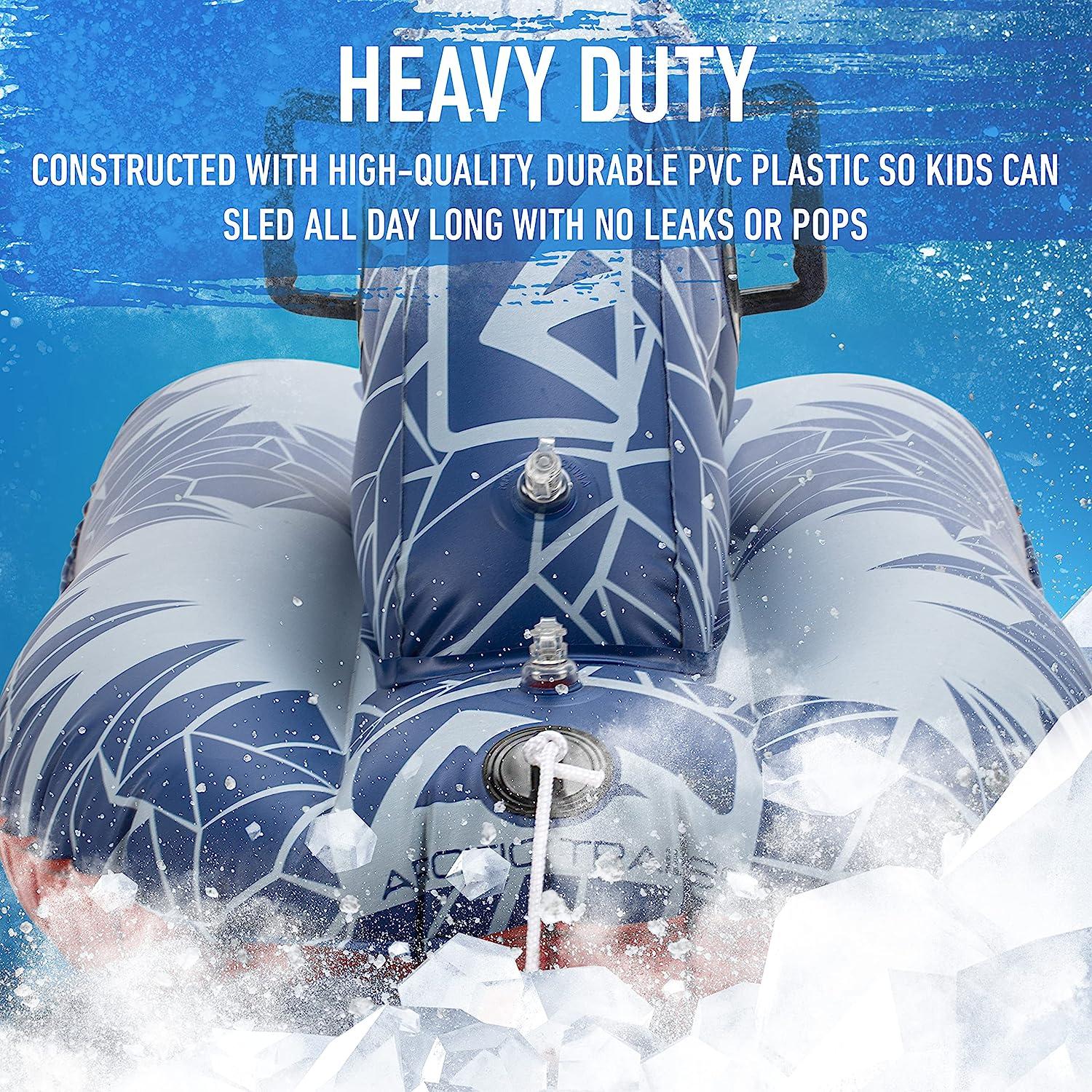 Franklin Sports Arctic Trails Snow Tube Sleds - Inflatable 1 + 2 Person ...