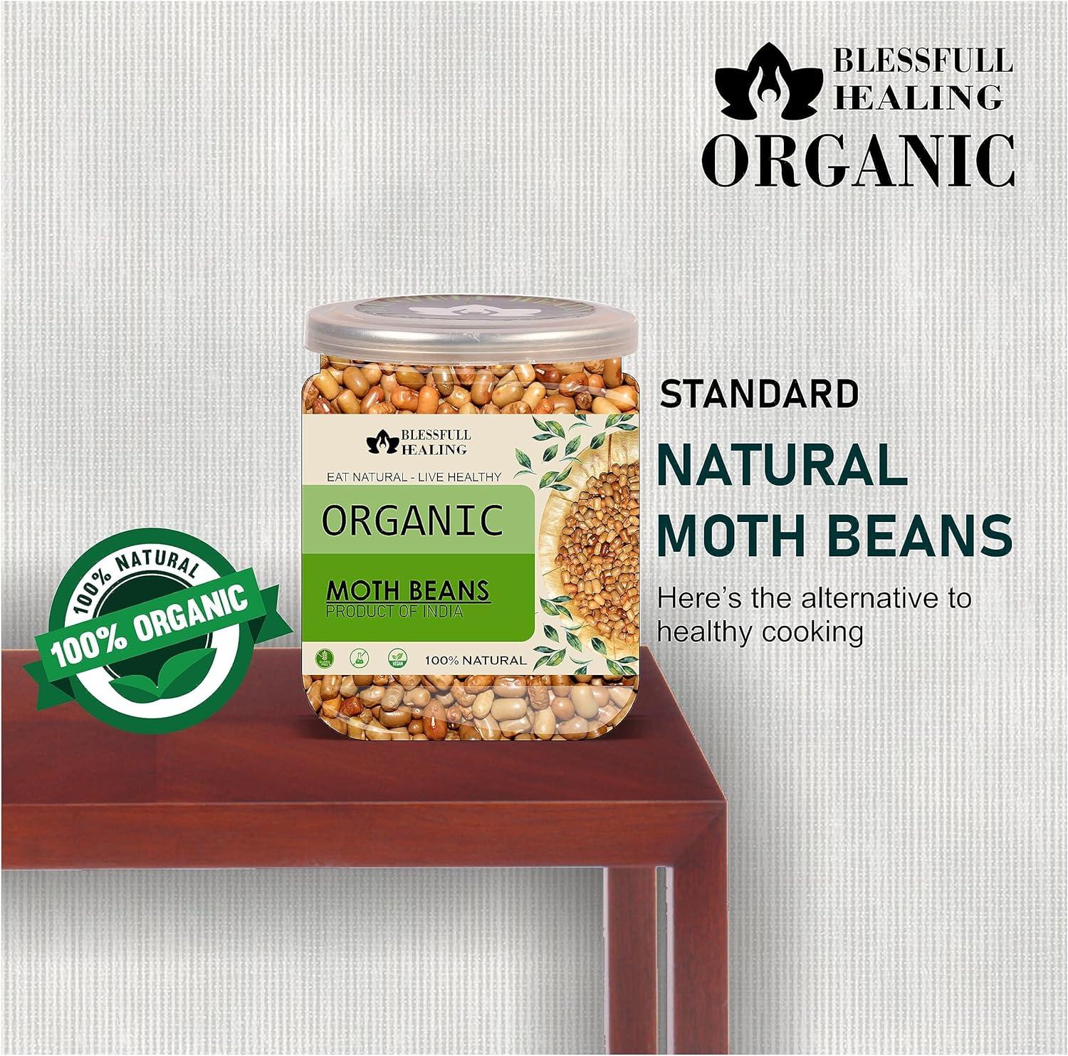 Blessfull Healing Organice Moth Beans 1 lb (453 Gram)
