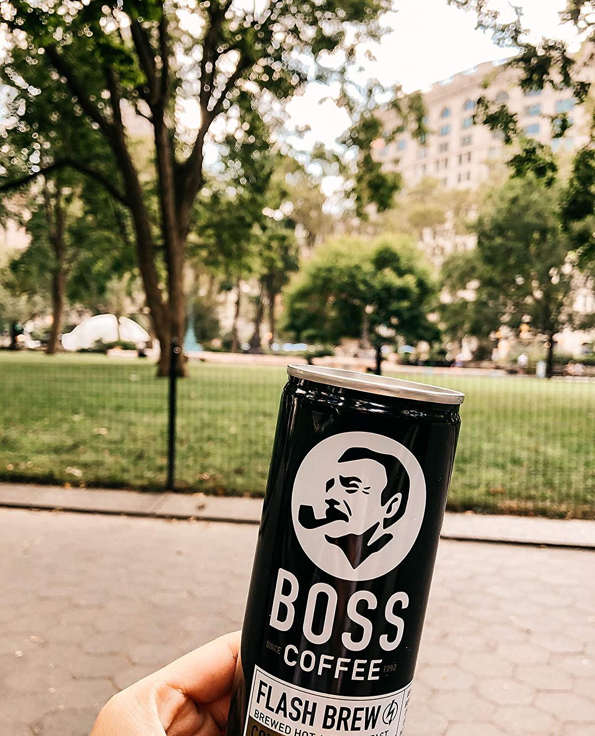 BOSS Coffee by Suntory - Japanese Flash Brew Original Black Coffee 8oz ...