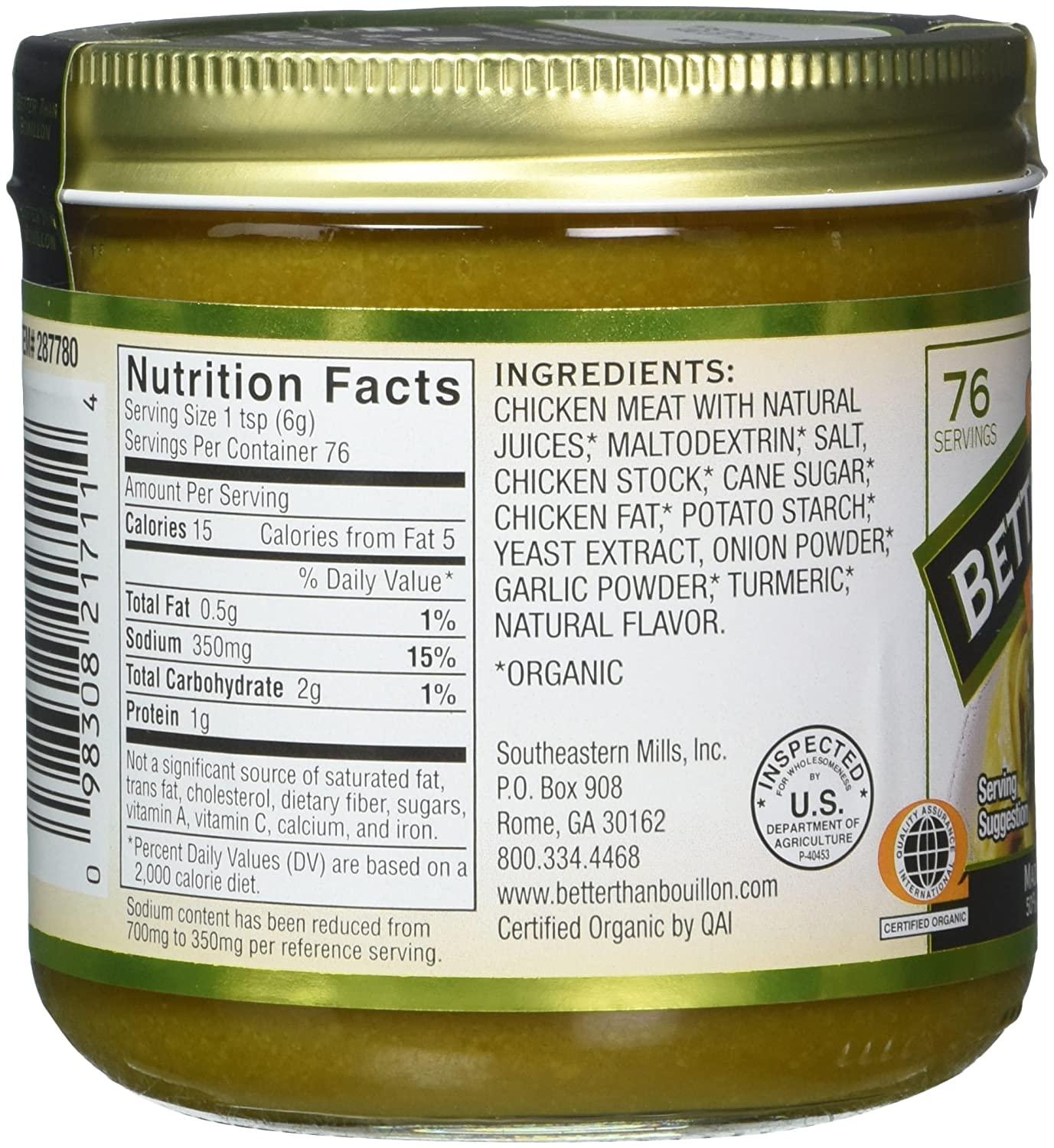 Organic Roasted Chicken Base - Reduced Sodium 16oz | Better Than ...