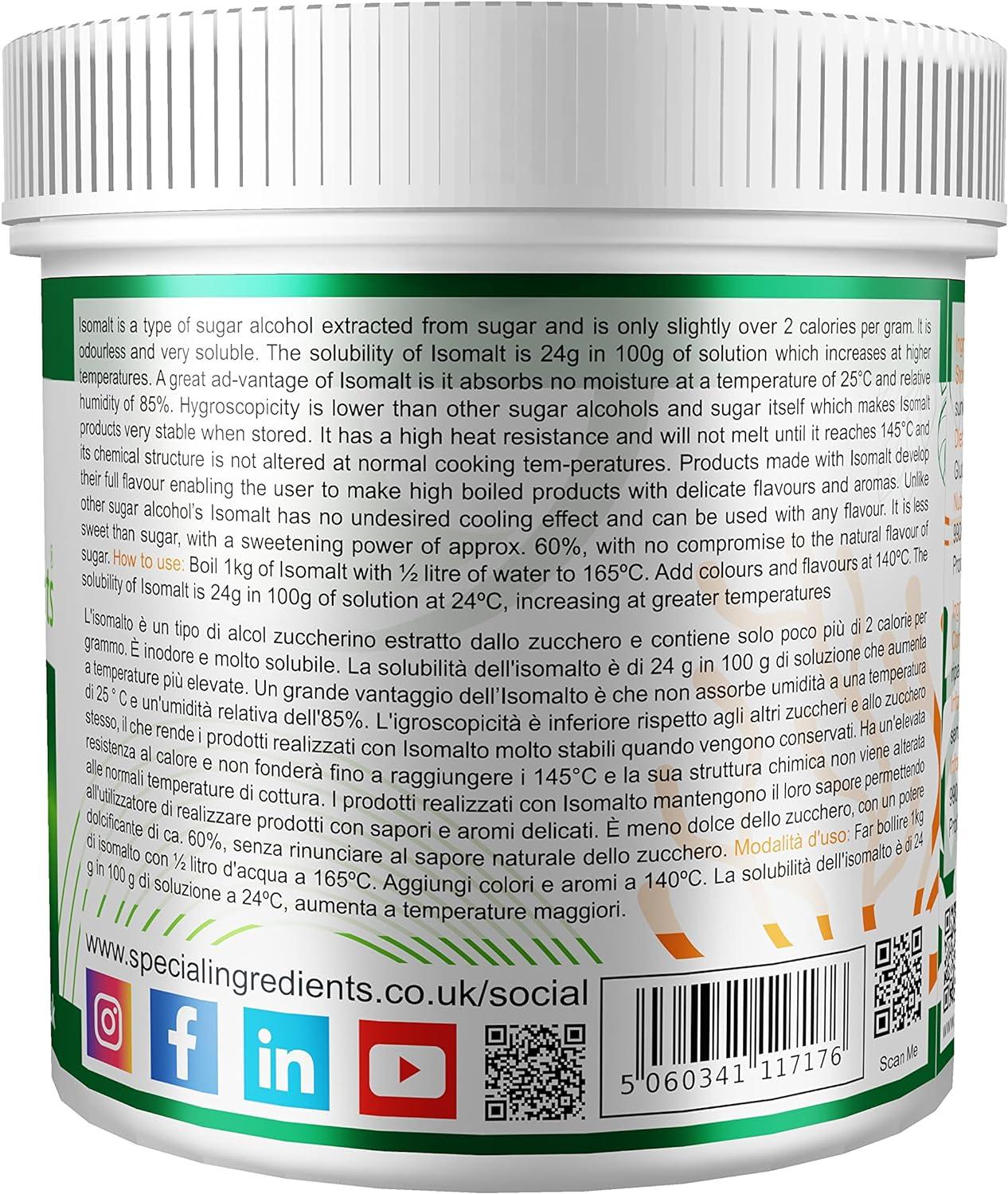 Premium Quality Isomalt 250g - Vegan Non-GMO Gluten Free - Recyclable ...