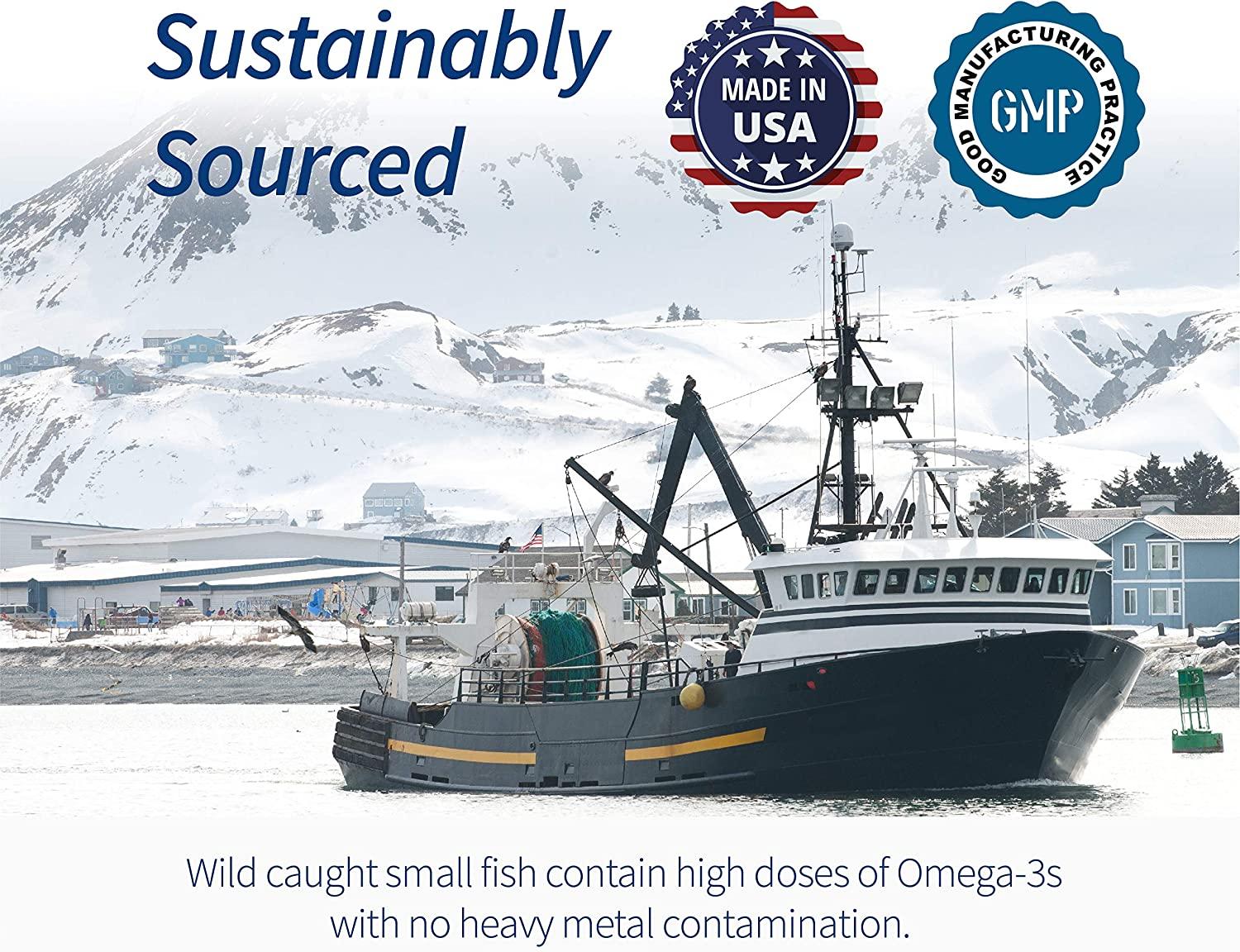 Spoonful Mini Omega 3 Fish Oil Softgels 1290mg - Easy-to-Swallow ...