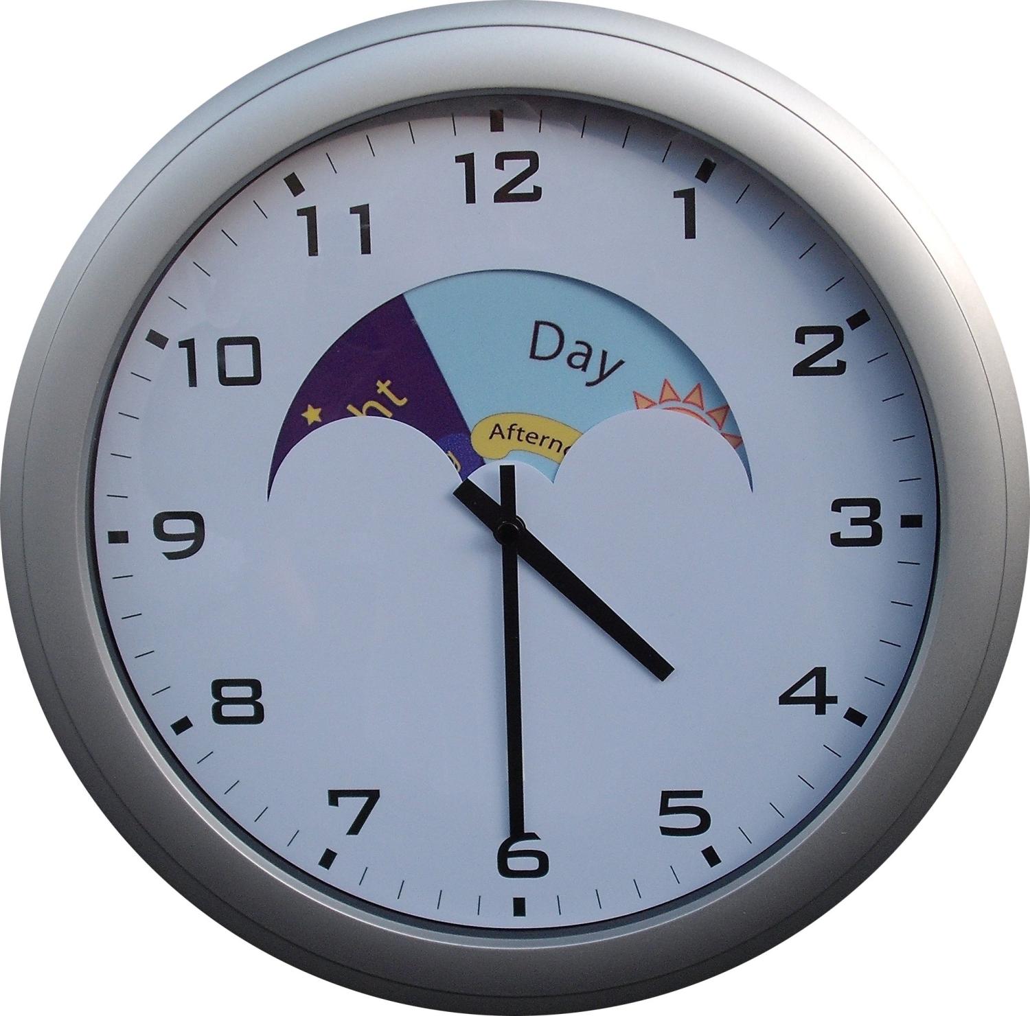 NRS Healthcare Day/Night Graphics Wall Clock - Improve Time Management ...