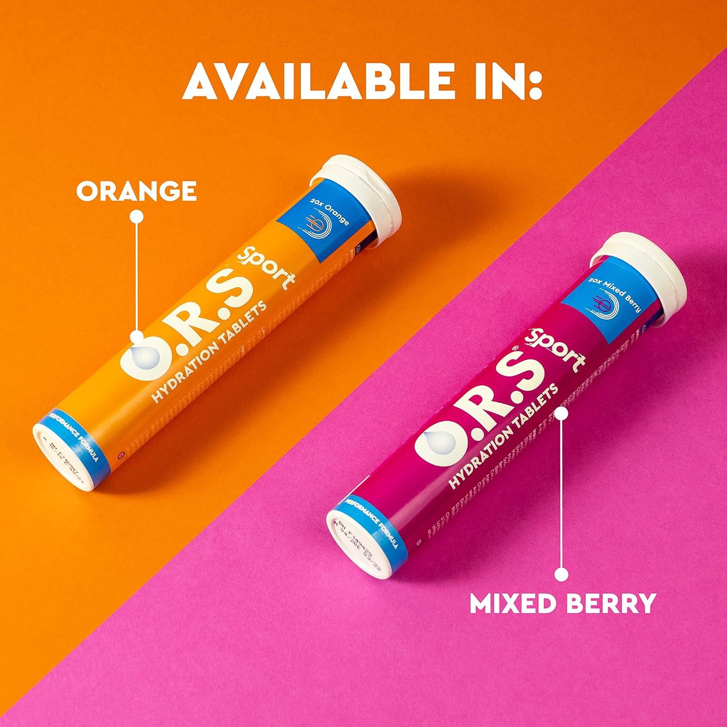 O.R.S Sport Hydration Tablets - Electrolytes, Vegan, Gluten & Lactose ...