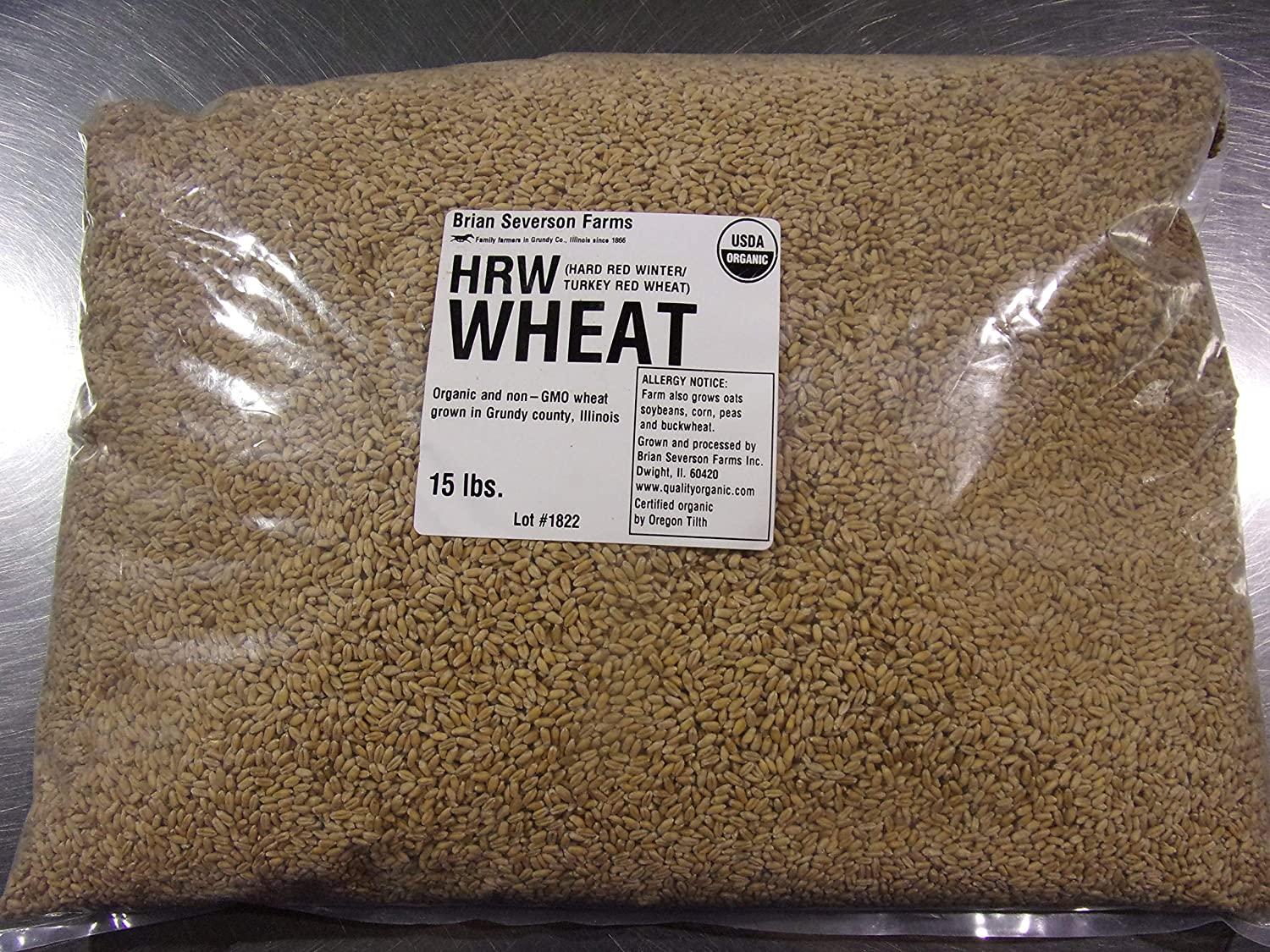 Certified Organic Turkey Red Hard Red Winter Wheat Berries - 15 lbs ...