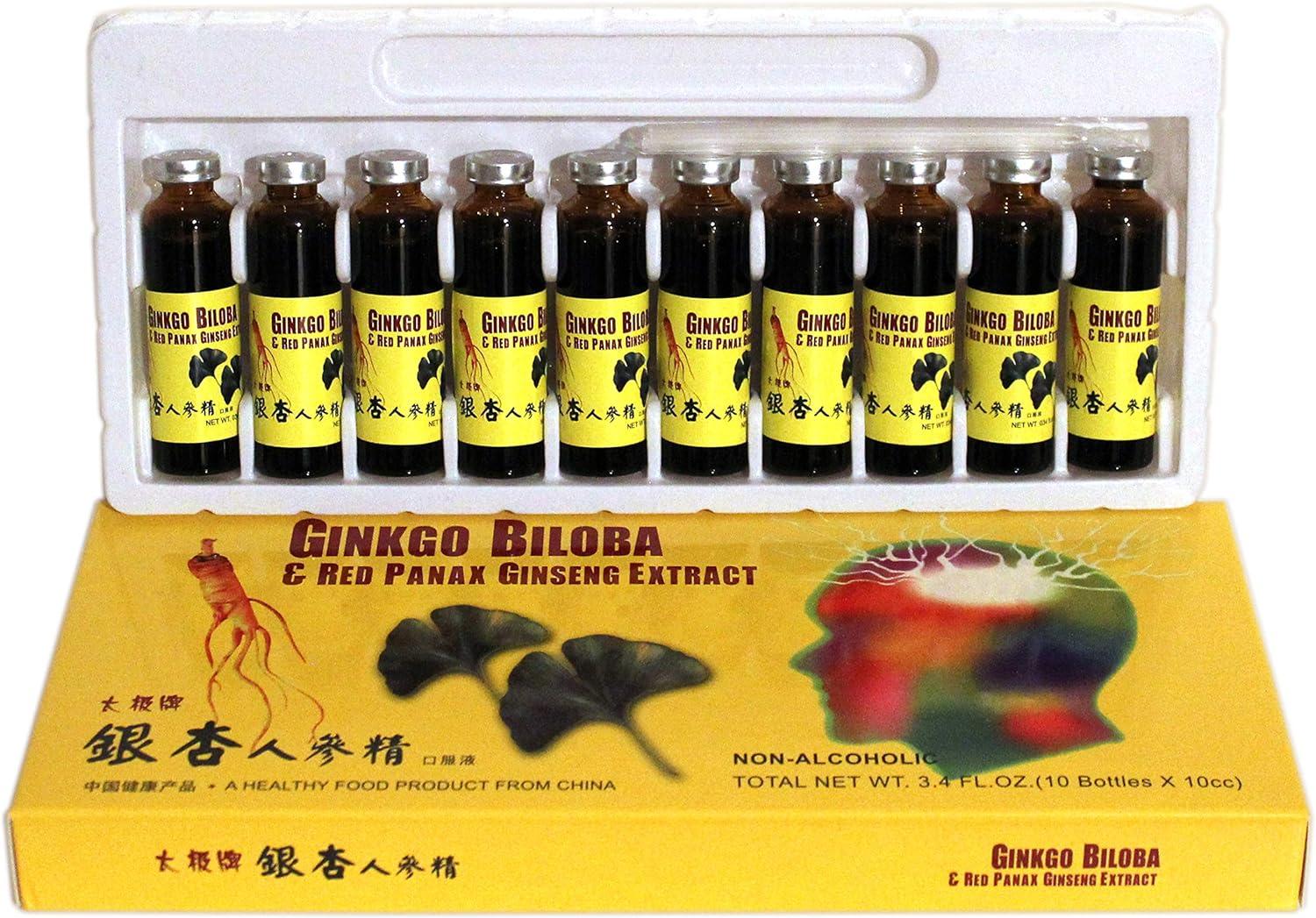 GinSen 3 Box Ginkgo Biloba and Red Panax Ginseng Extract Oral Liquid ...