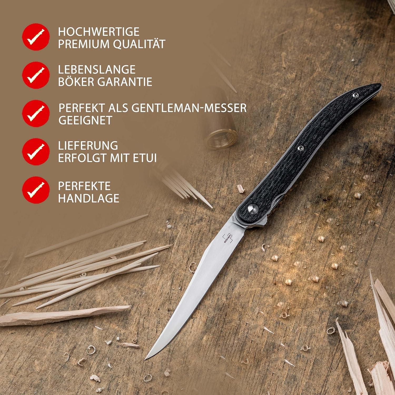 B ker Plus Texas Tooth Pick Flipper Knife - VG-10 Blade G10 Handle One ...