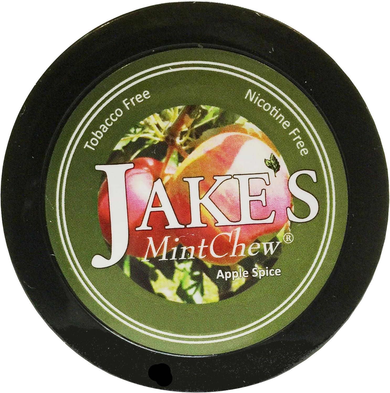 Jake's Mint Chew - Apple Spice Flavor - 10 Cans - Tobacco & Nicotine ...
