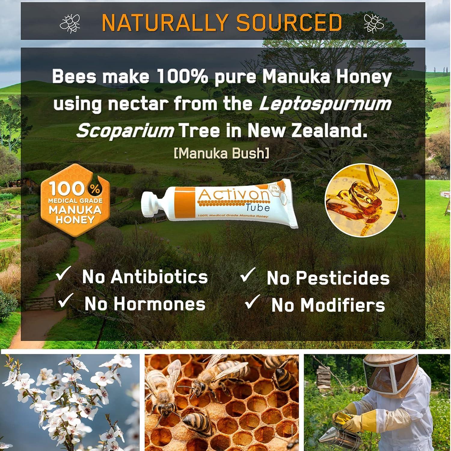 Activon Manuka Honey Gel Tube - Medical Grade Natural Wound Healing - 0 ...