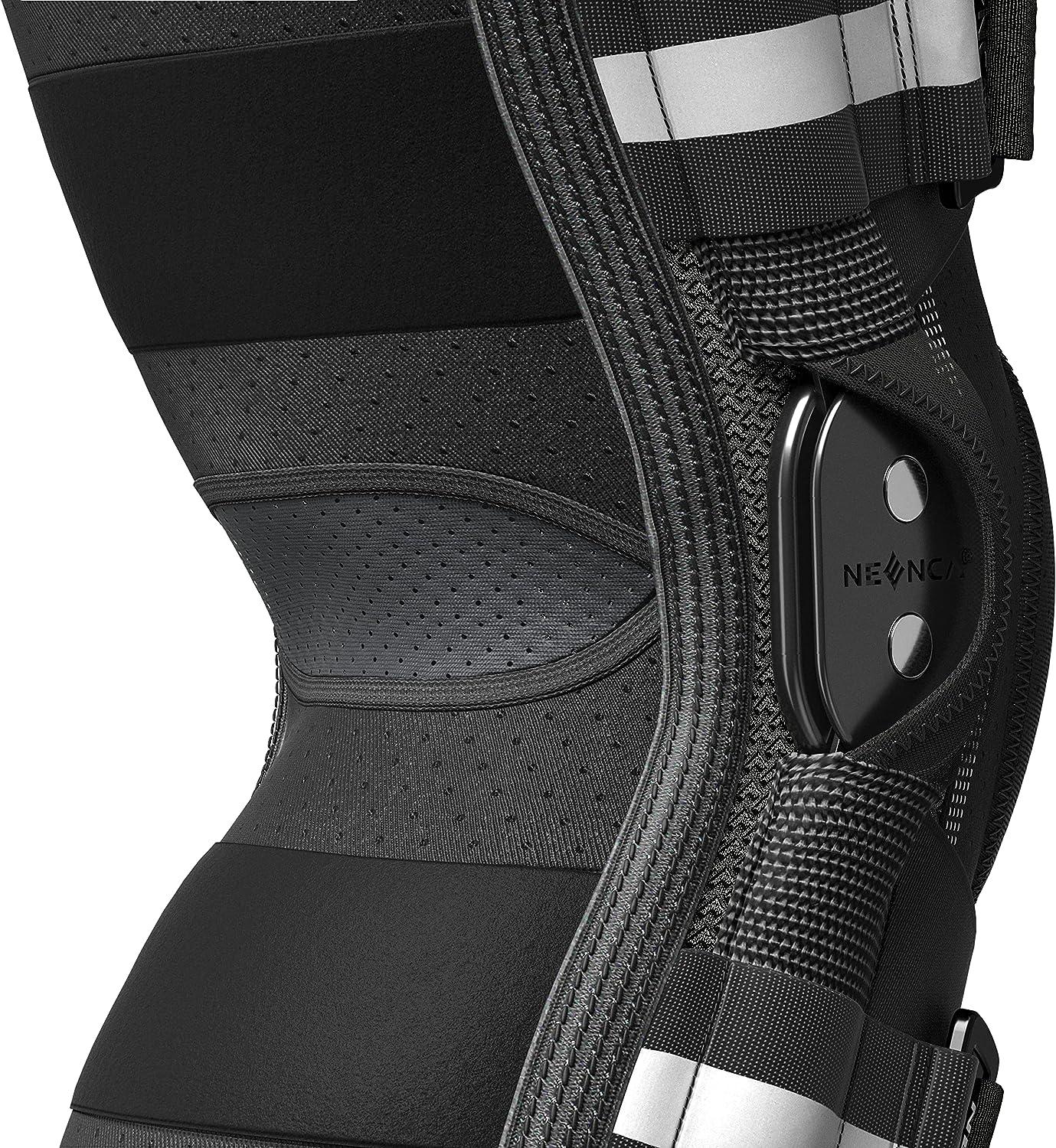 NEENCA Professional Hinged Knee Brace - Patented X-Strap System, Knee ...