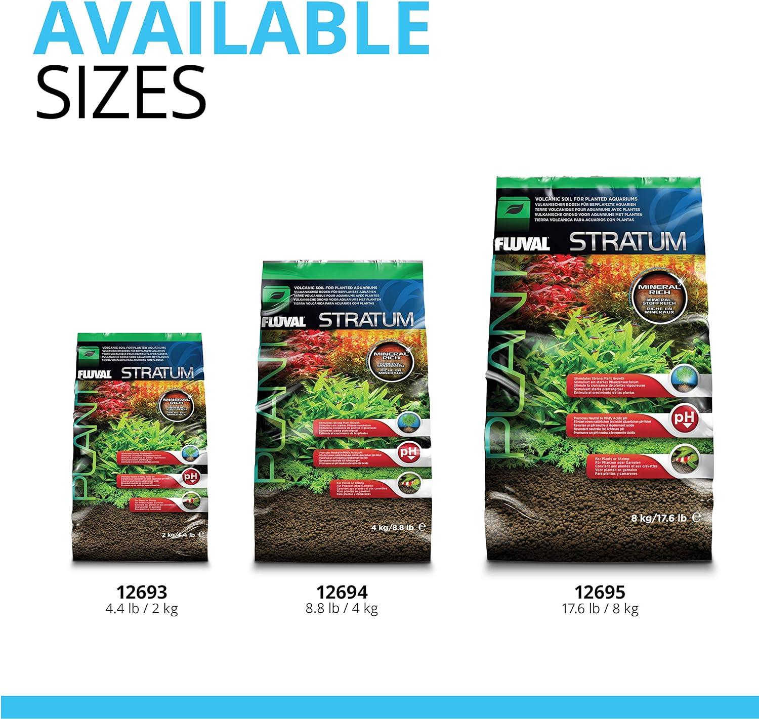 Fluval Plant and Shrimp Stratum Aquarium Planting Substrate Dark Brown ...