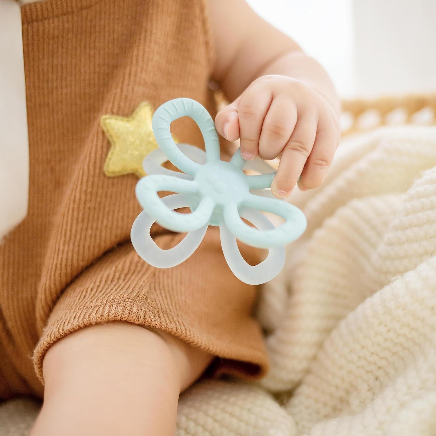 BebeBiu Flower Silicone Teething Ring for Babies - BPA-Free Baby ...