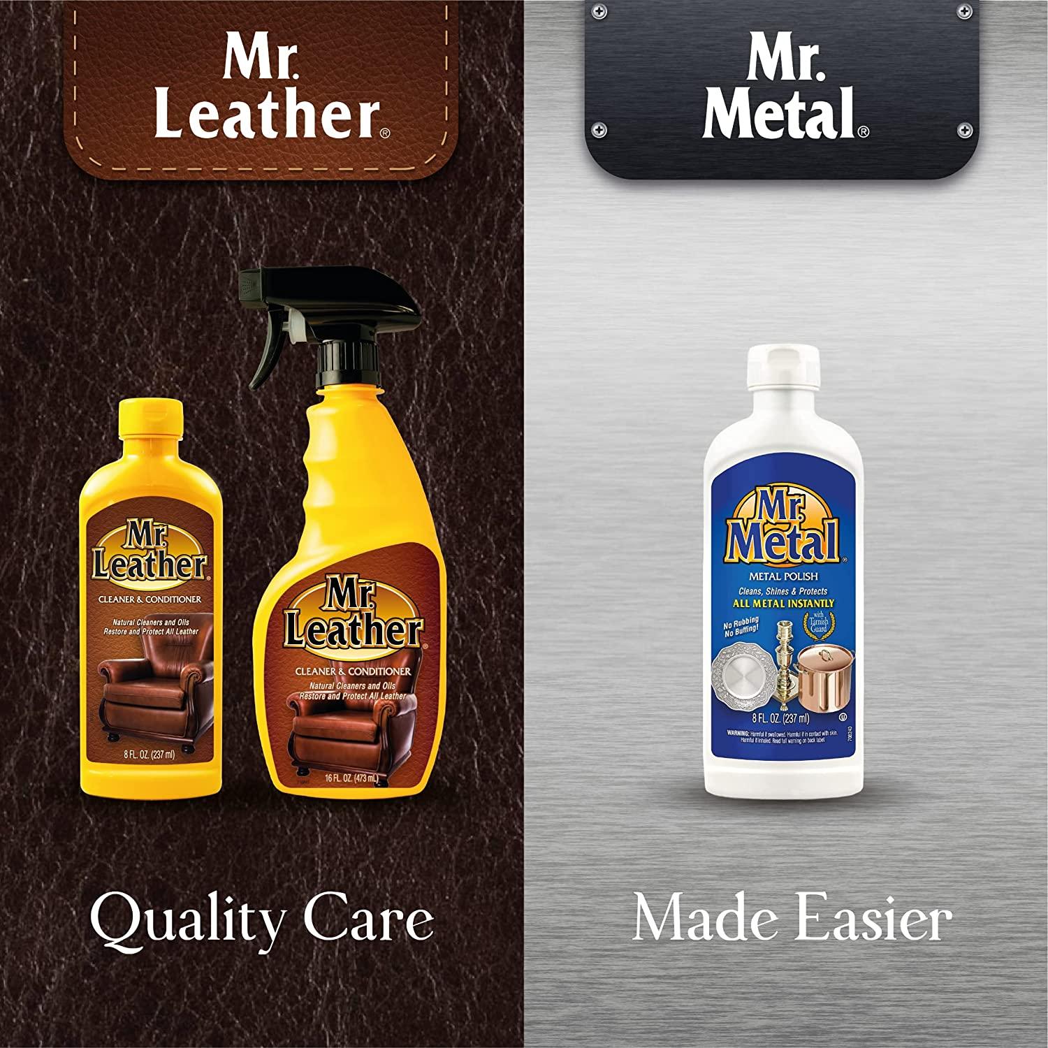 MR. LEATHER Cleaner and Conditioner - 16 oz Water-Repellant Leather ...