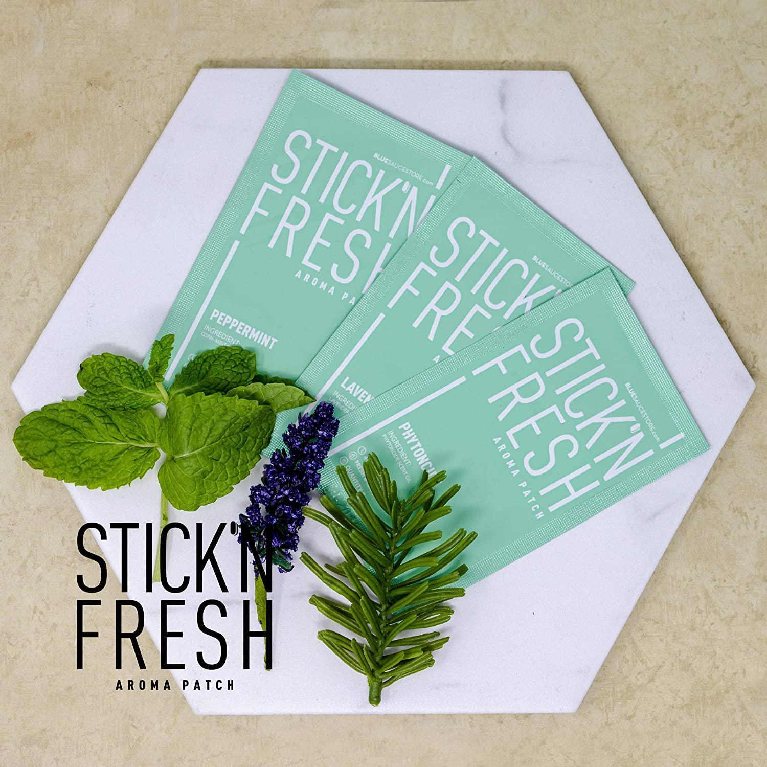 STICK'N FRESH Phytoncide Scented Patch Stickers - 4 Packs x 6 Patches ...