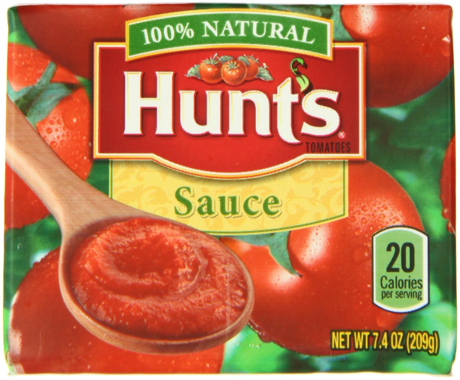 Hunt's Tomato Sauce Carton 7.4oz (Pack of 24) - Keto Friendly Option ...